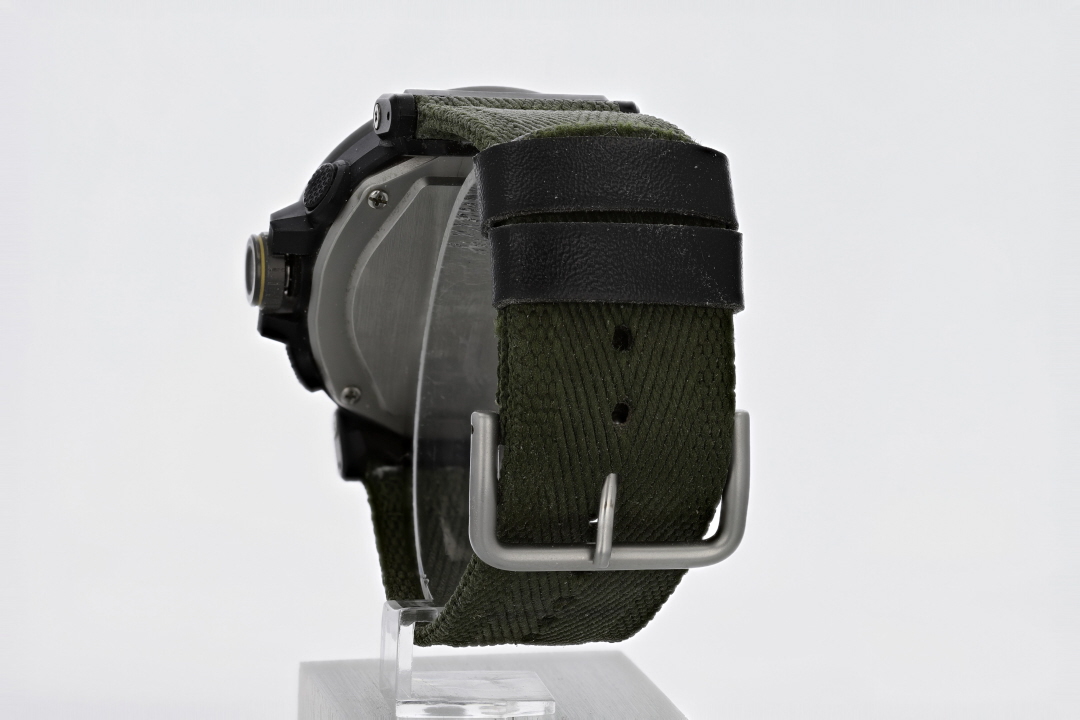 Casio Pro Trek Black Dial 45mm Safari Concept Green Cloth Strap Men's ...
