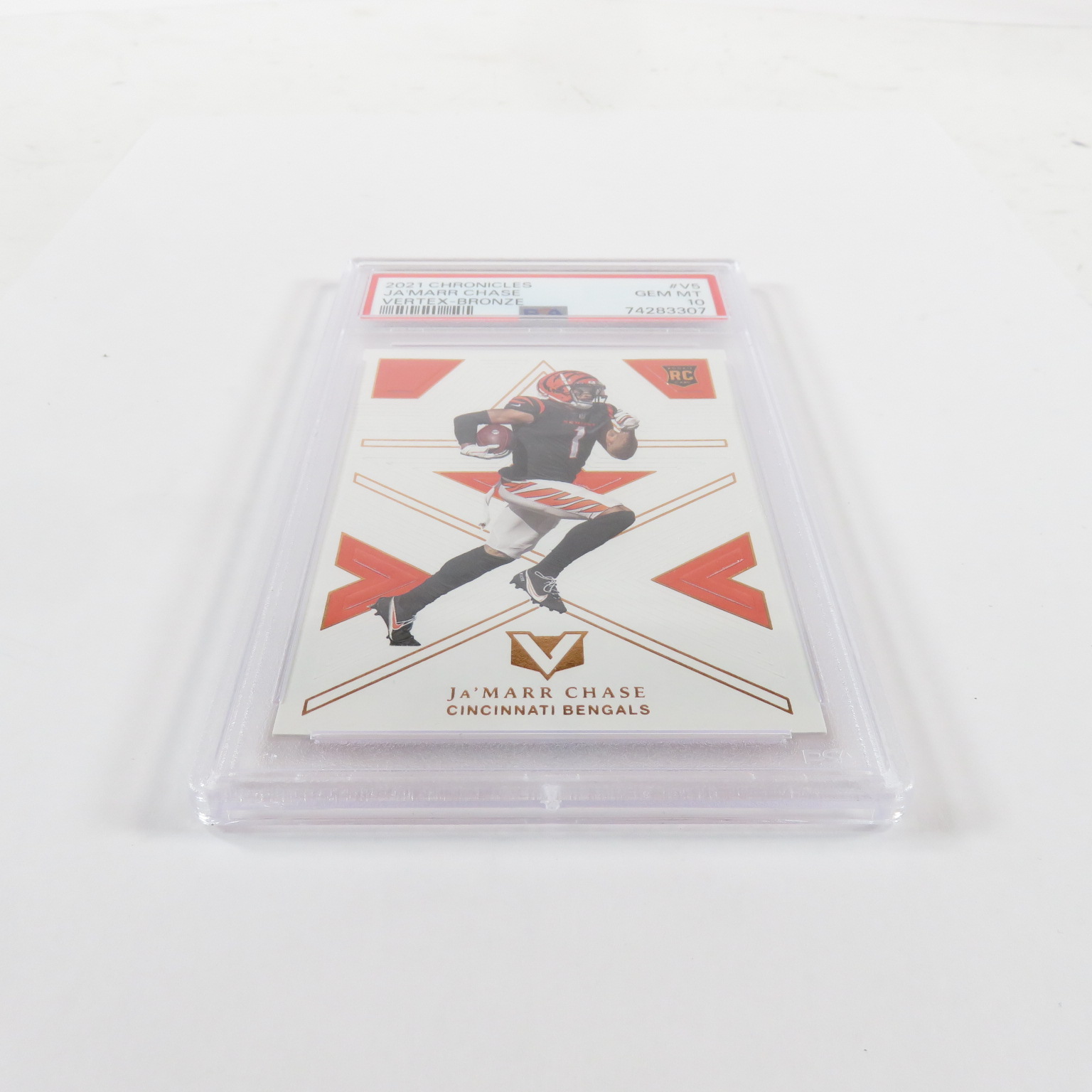 Ja'Marr Chase #V5 Cincinnati Bengals 2021 Chronicles Vertex Bronze PSA ...