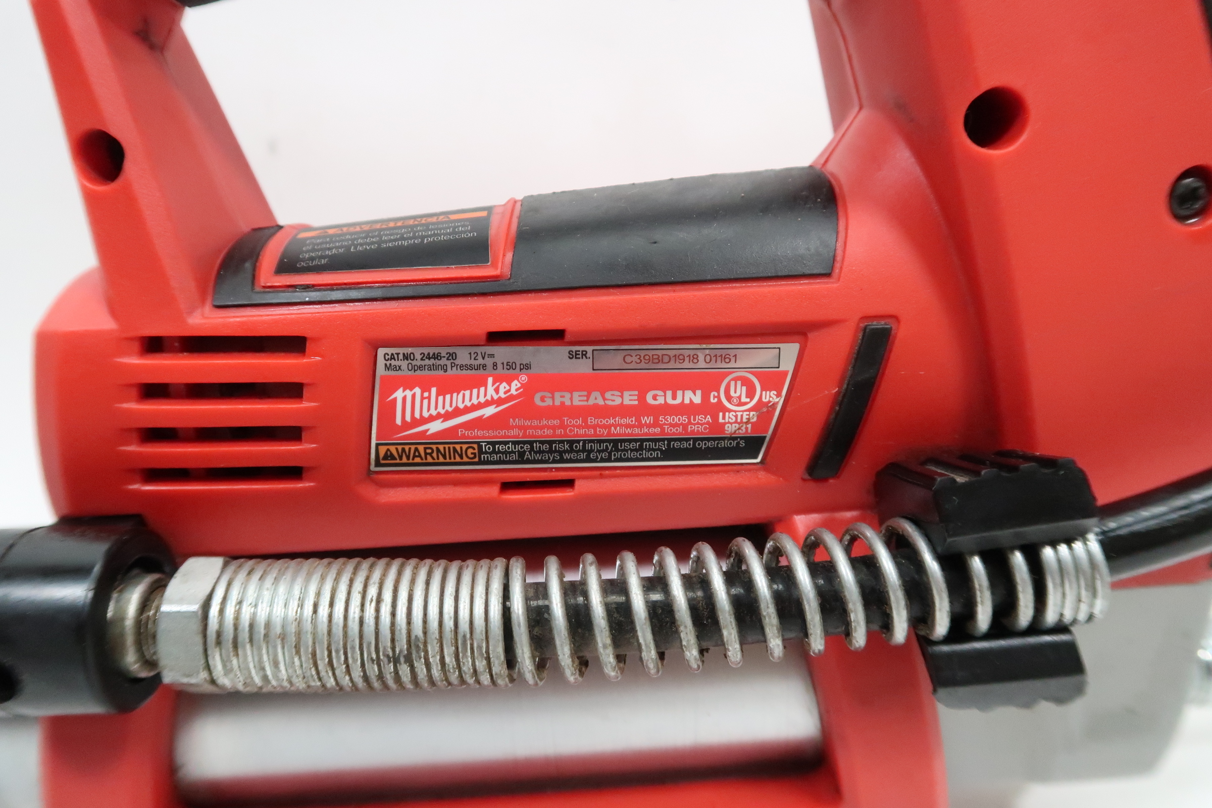 Milwaukee 2446-20 12V Lithium-Ion Cordless Grease Gun
