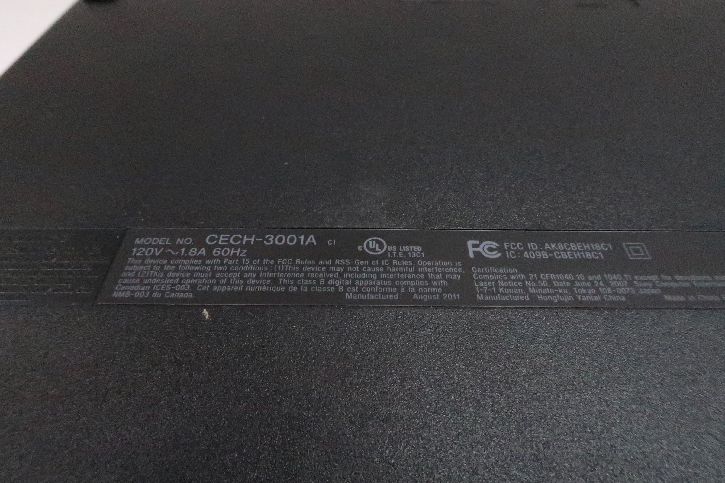 Sony CECH-3001A PlayStation 3 160GB Video Game Console 9183