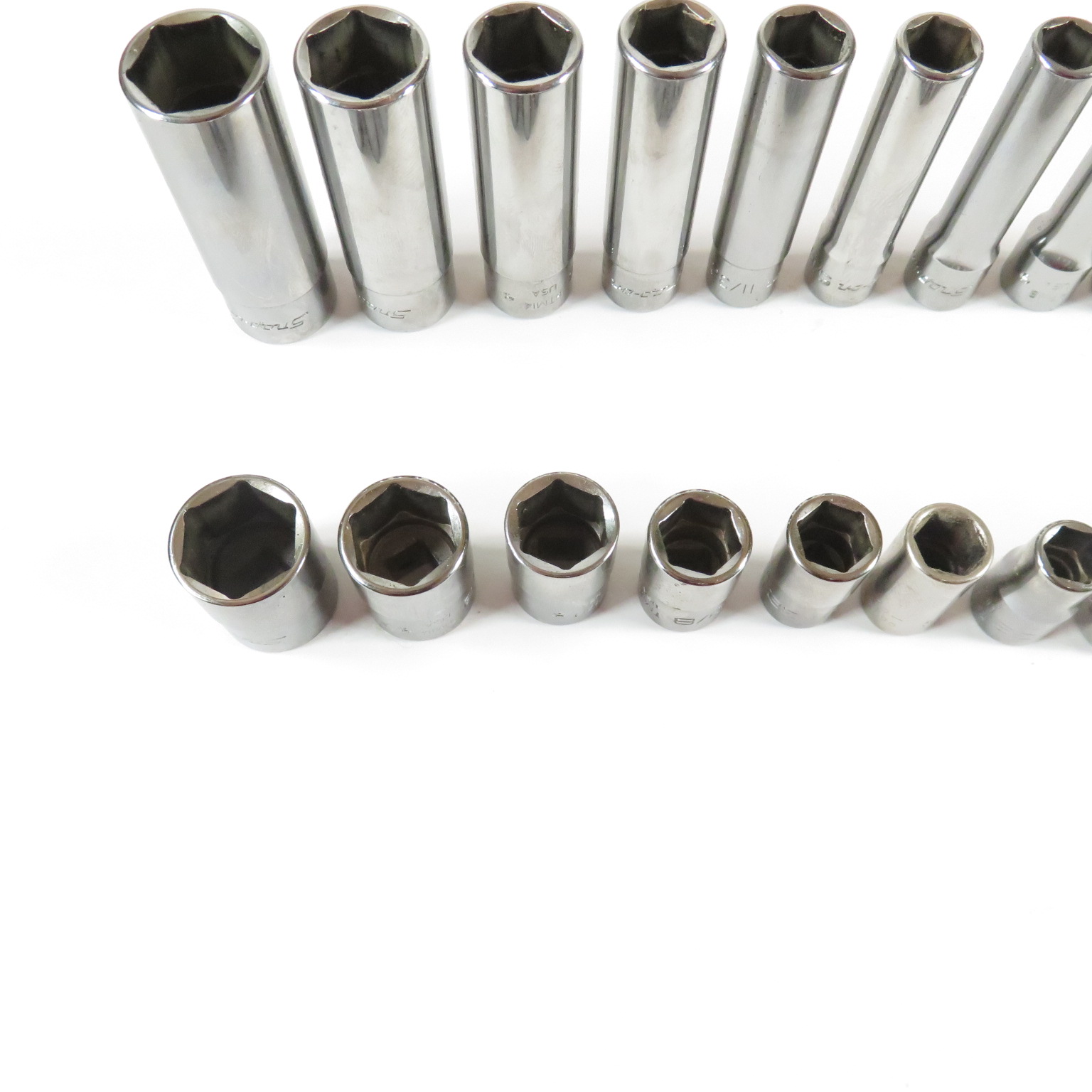 Snap-on Tools 120STTM 20pc 1/4" Dr. 6pt SAE Flank Drive Shallow/ Deep ...