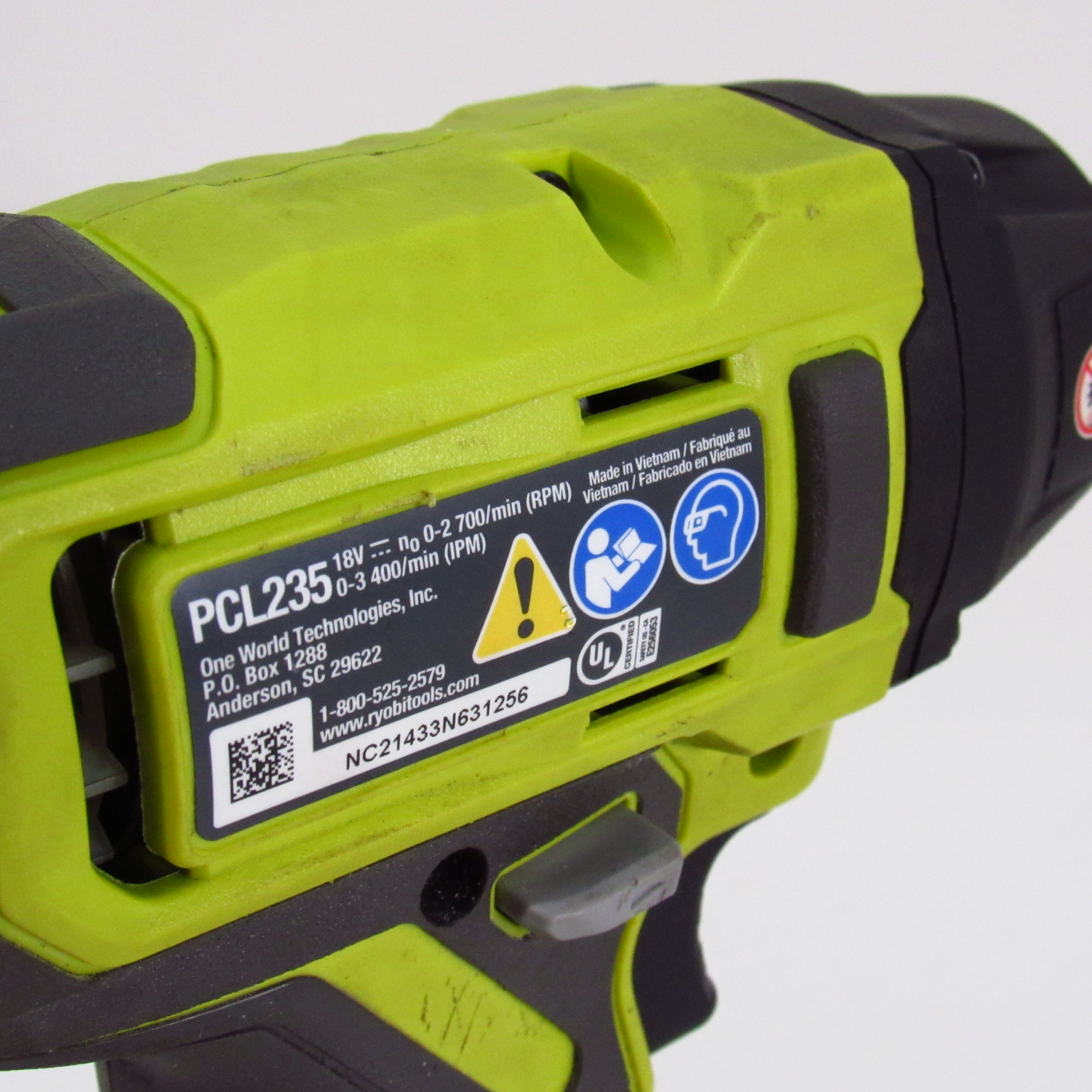 Ryobi PCL235 18V Lithium-ion Cordless 1/4'' Impact Driver Kit