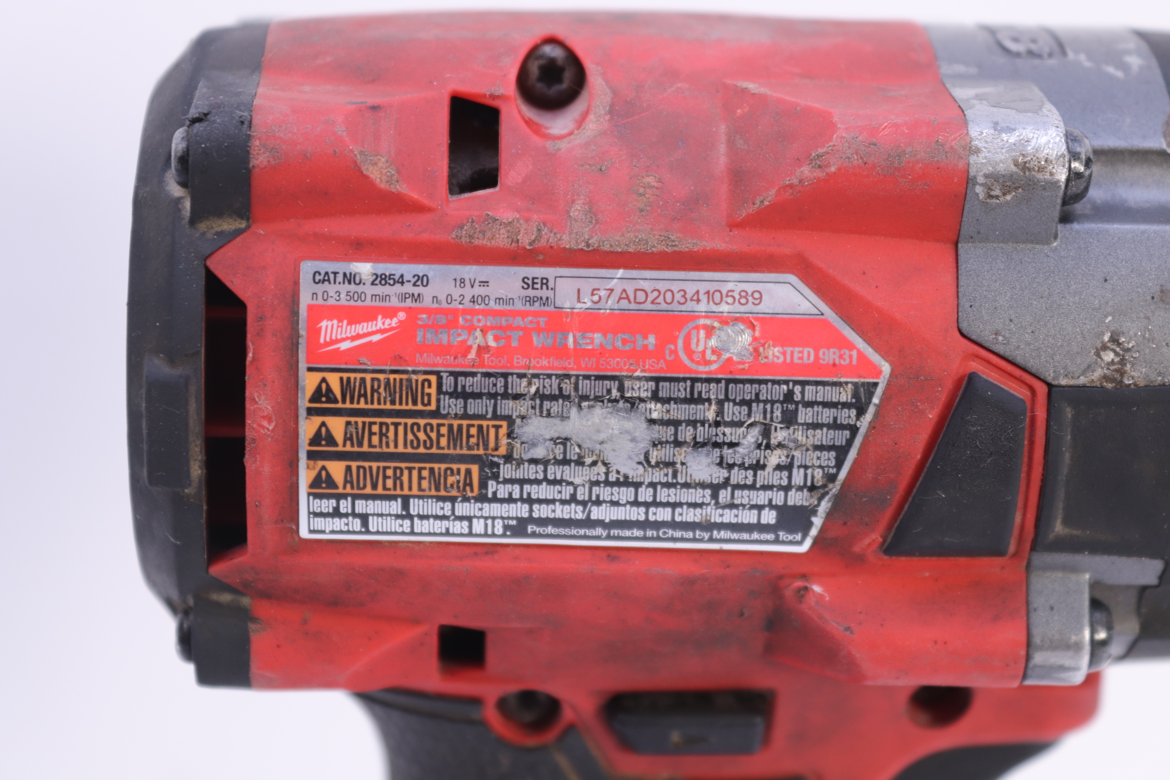 Milwaukee 2854-20 M18 FUEL 18V Brushless Cordless 3/8" Compact Impact ...