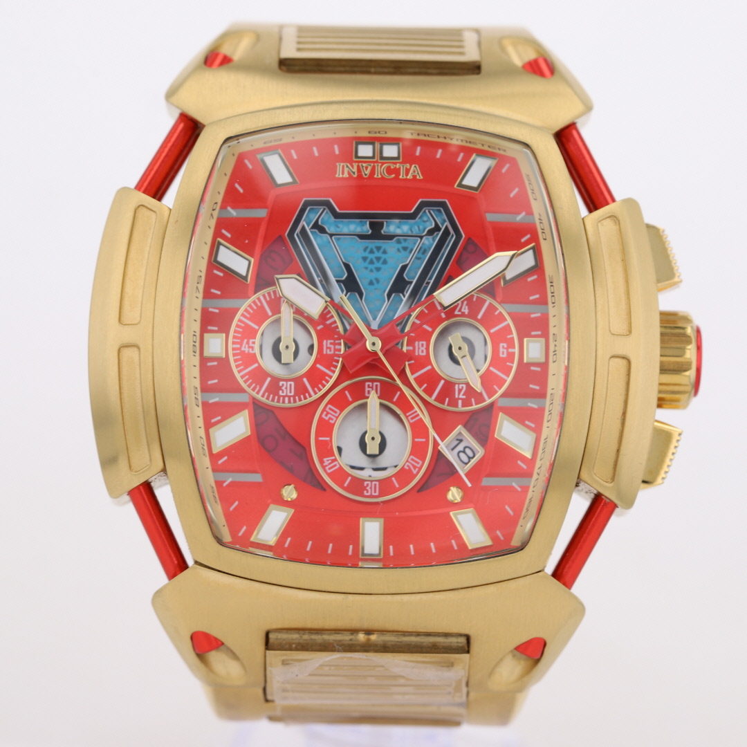 Invicta Marvel Tony Stark Red Dial Quartz Limited Edition Men's Wristwatch