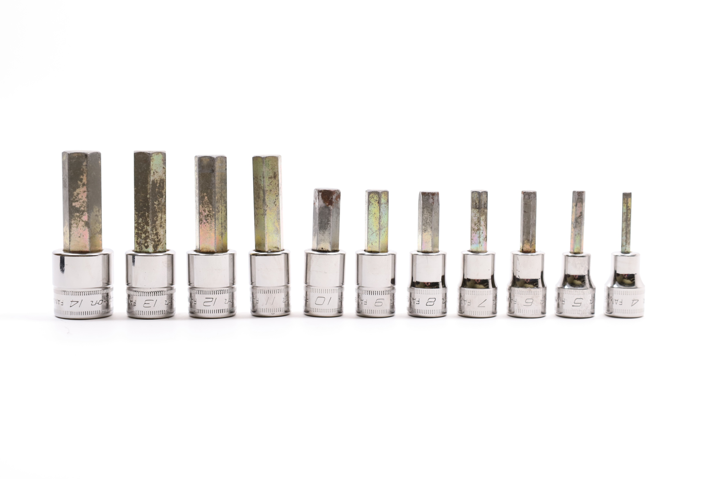 Snap-On Tools 211EFAMY 11-Piece 3/8" Metric Standard Hex Bit Socket Set