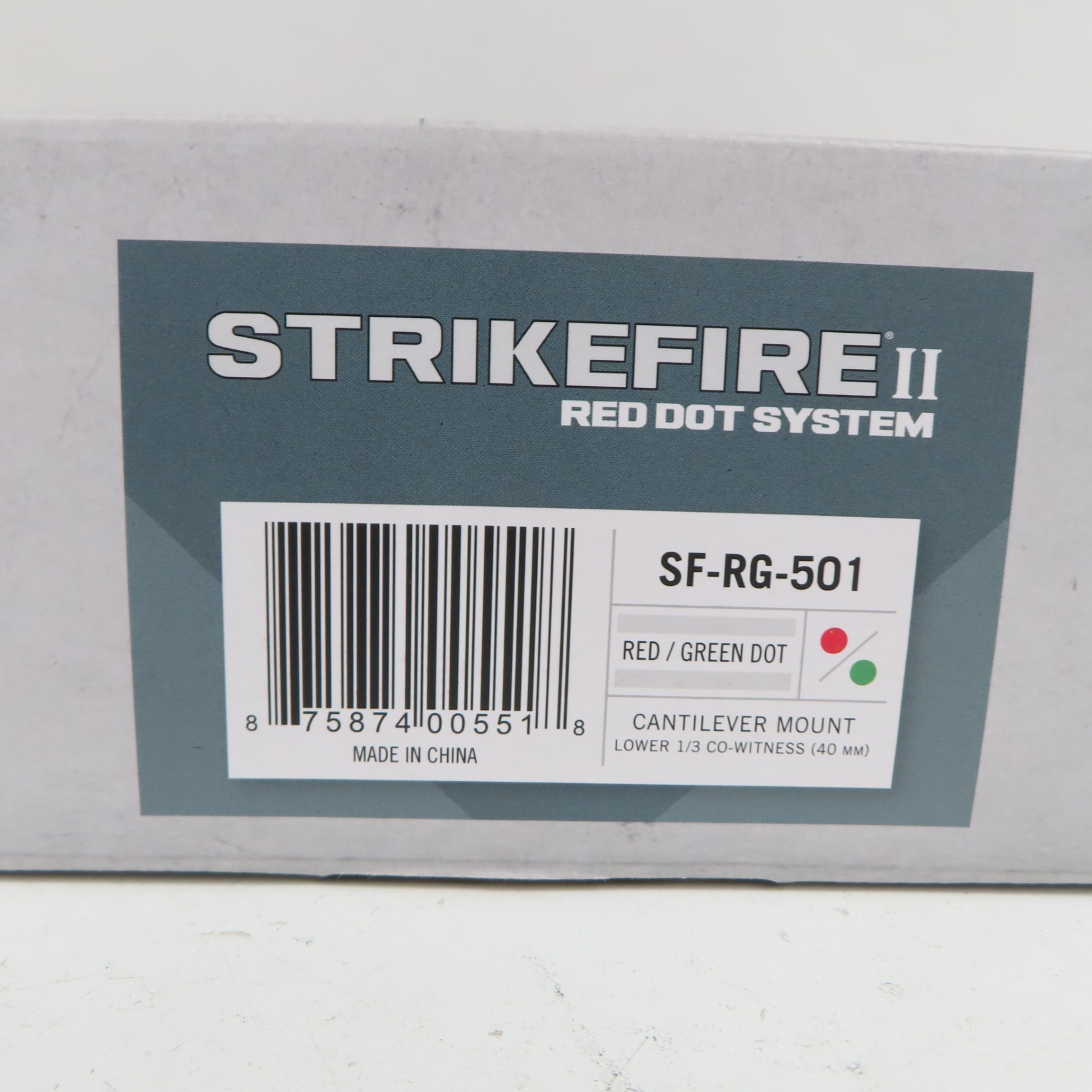 Vortex SF-RG-501 StrikeFire II Red/Green Dot Rifle Scope (In Box)