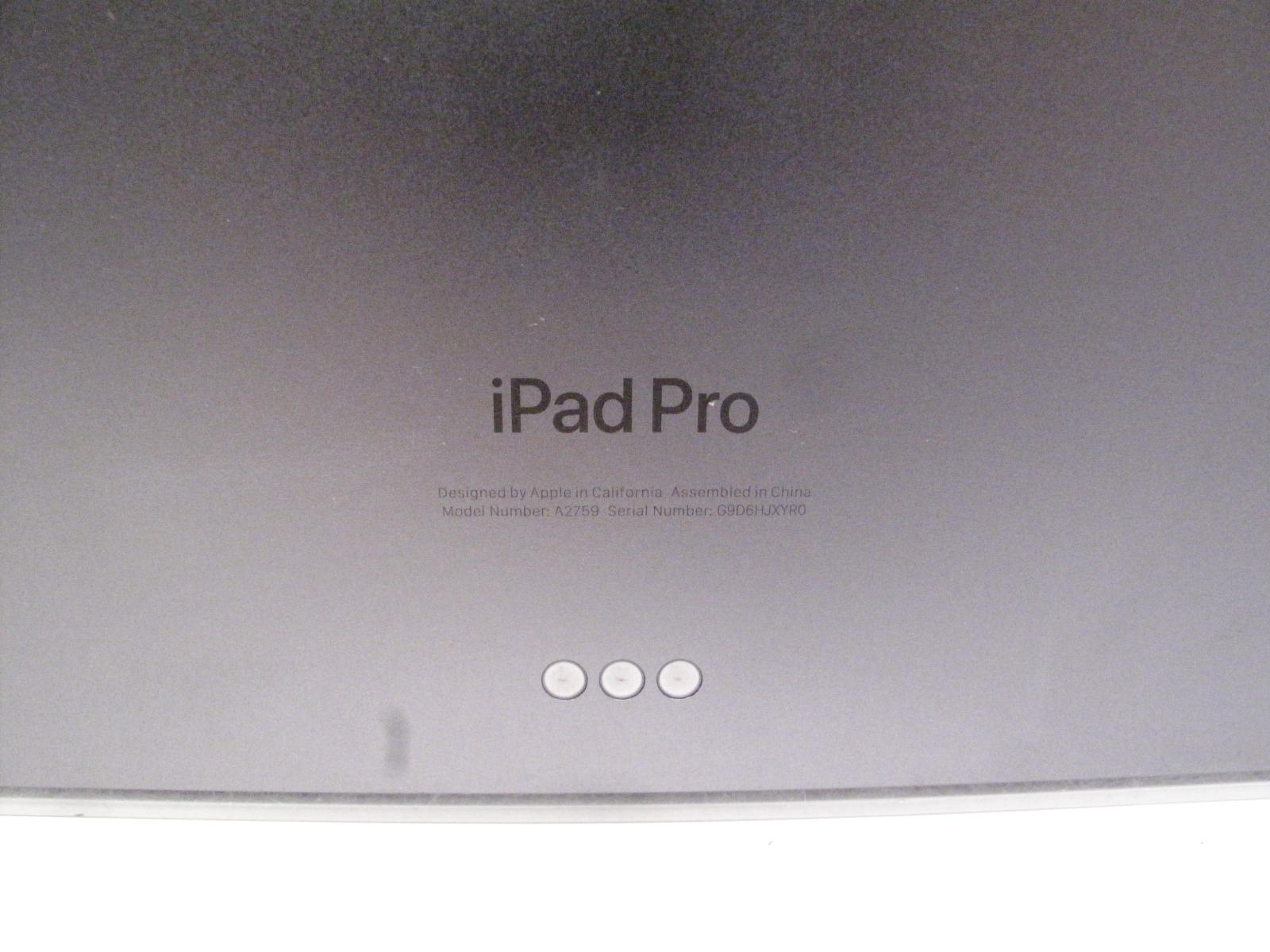 Apple iPad Pro MNXD3LL/A A2759 Gen 4 128GB 11" Display Wifi Only Space Gray