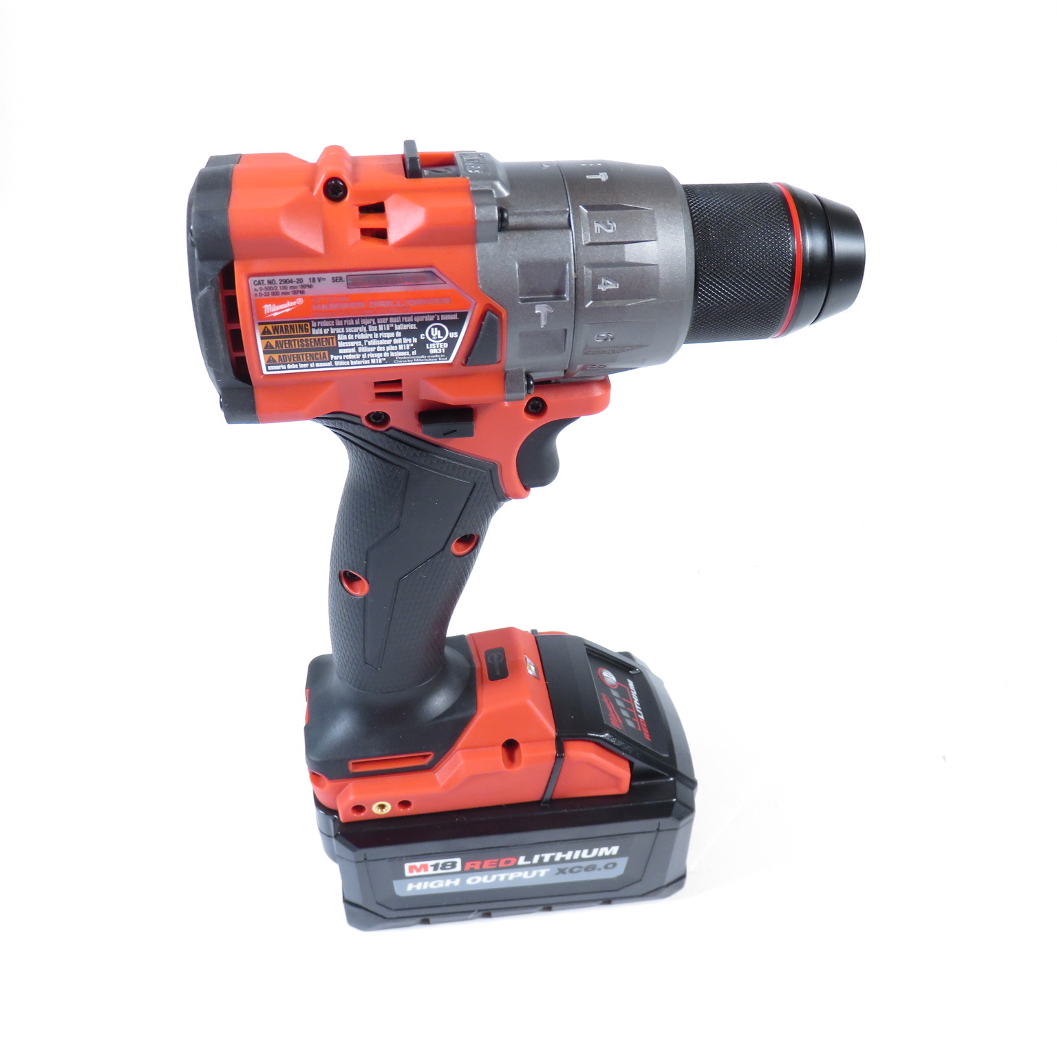 Milwaukee 2904-20 M18 FUEL Li-Ion Brushless Cordless 1/2" Hammer Drill ...