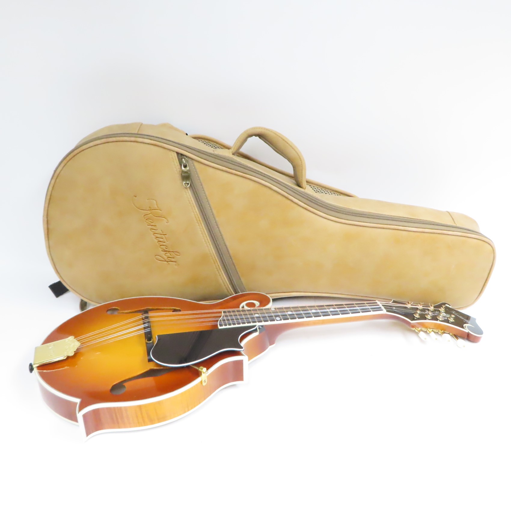 Kentucky KM-855 Artist F-model 8-String Mandolin Guitar – Amberburst