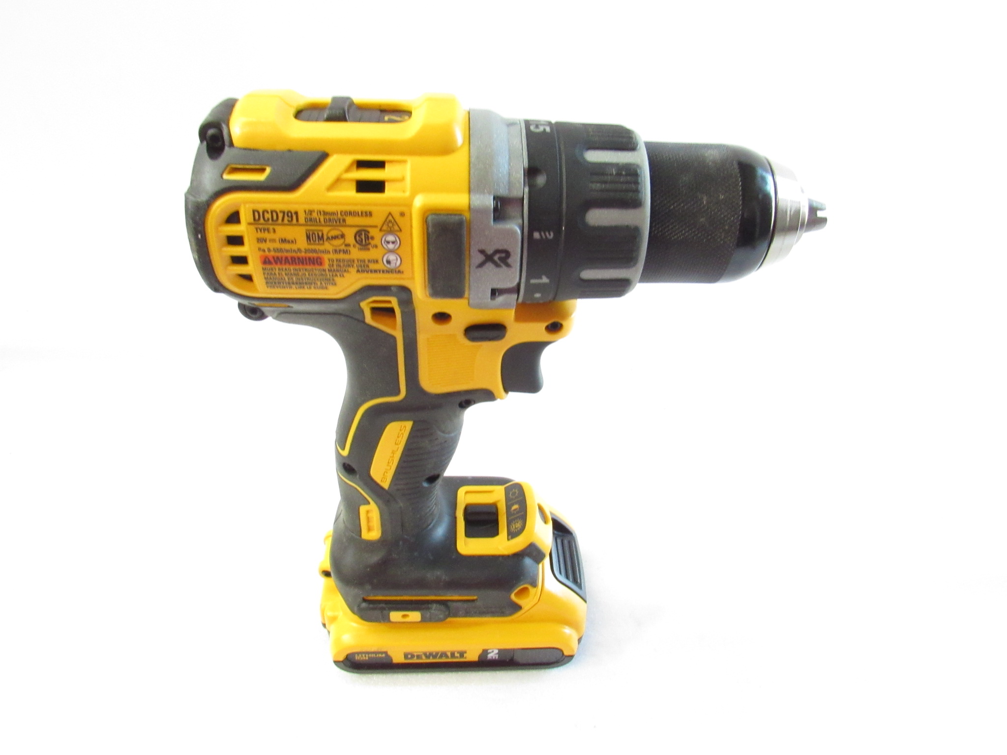 DEWALT DCD791 20V MAX XR Lithium-Ion Cordless Brushless 1/2" Drill/Driver
