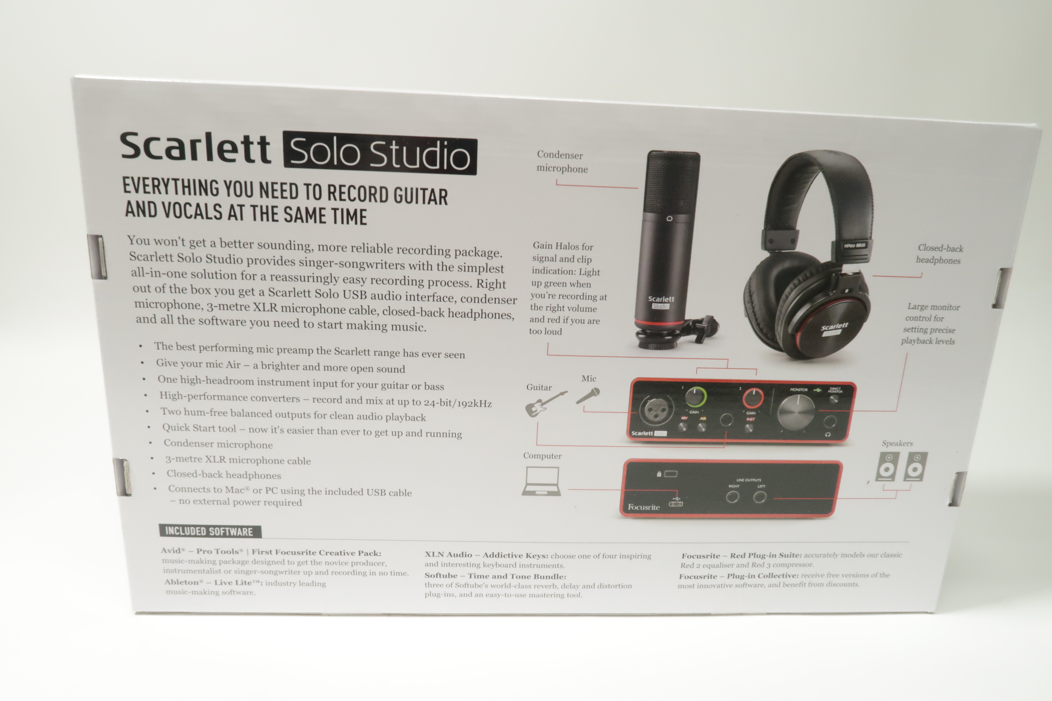Focusrite SCARLETT-SOLO-3G 3rd Gen 2x2 USB Audio Interface Scarlett ...