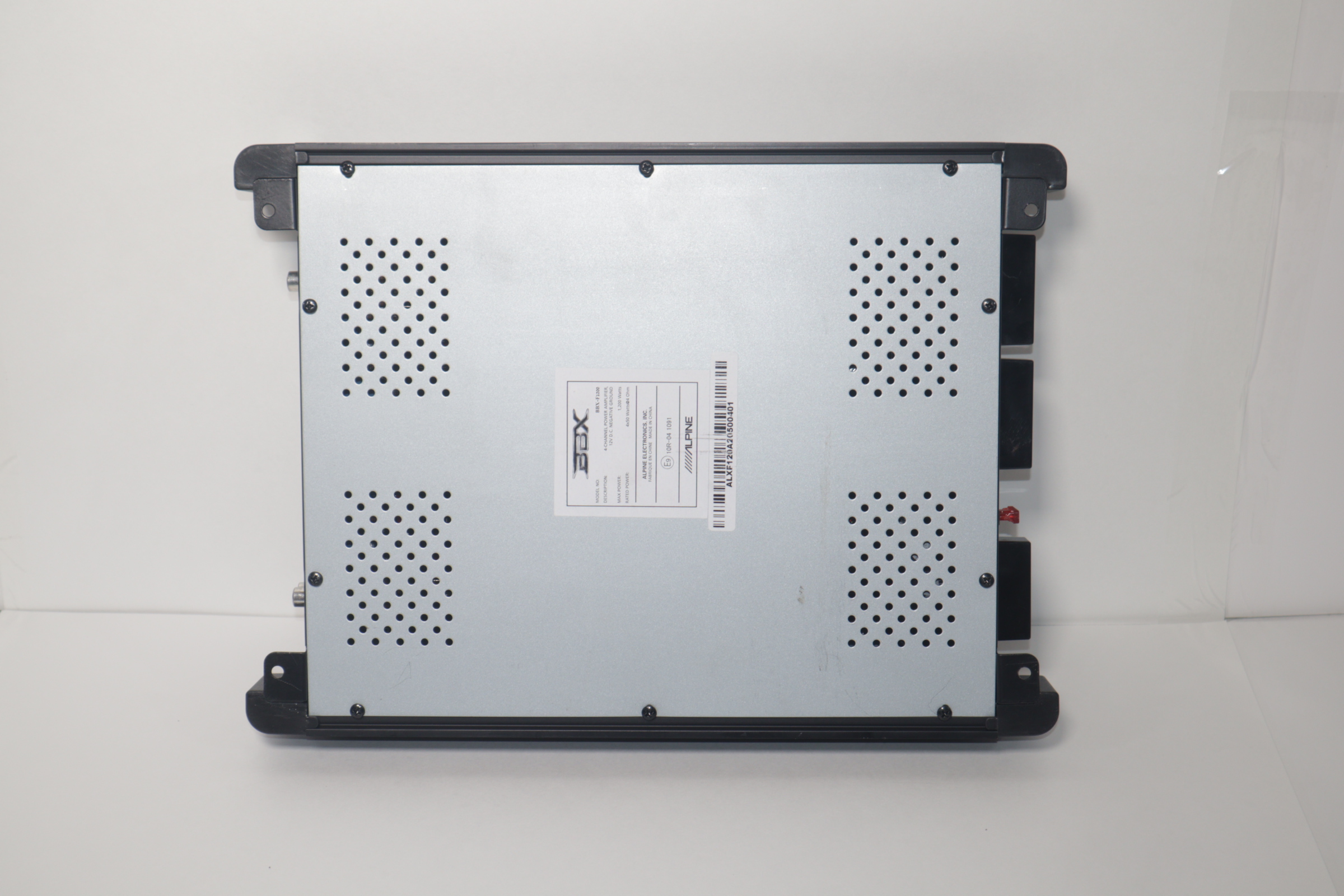 Alpine Industries BBX-F1200 Black 280-Watt 4-Channel Power Amplifier 0401