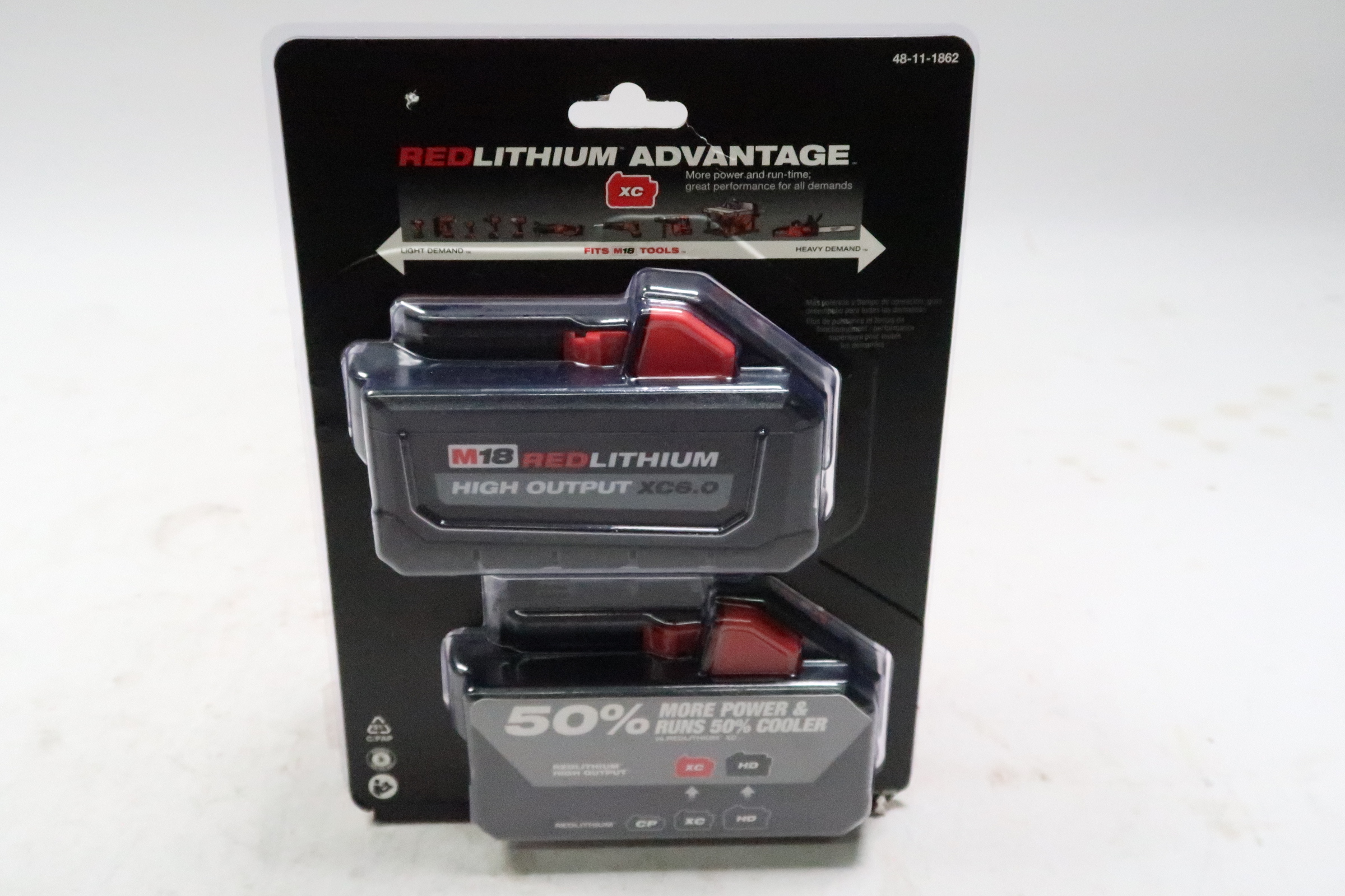 Milwaukee 48-11-1862 M18 REDLITHIUM High-Output XC6.0 2-Pack