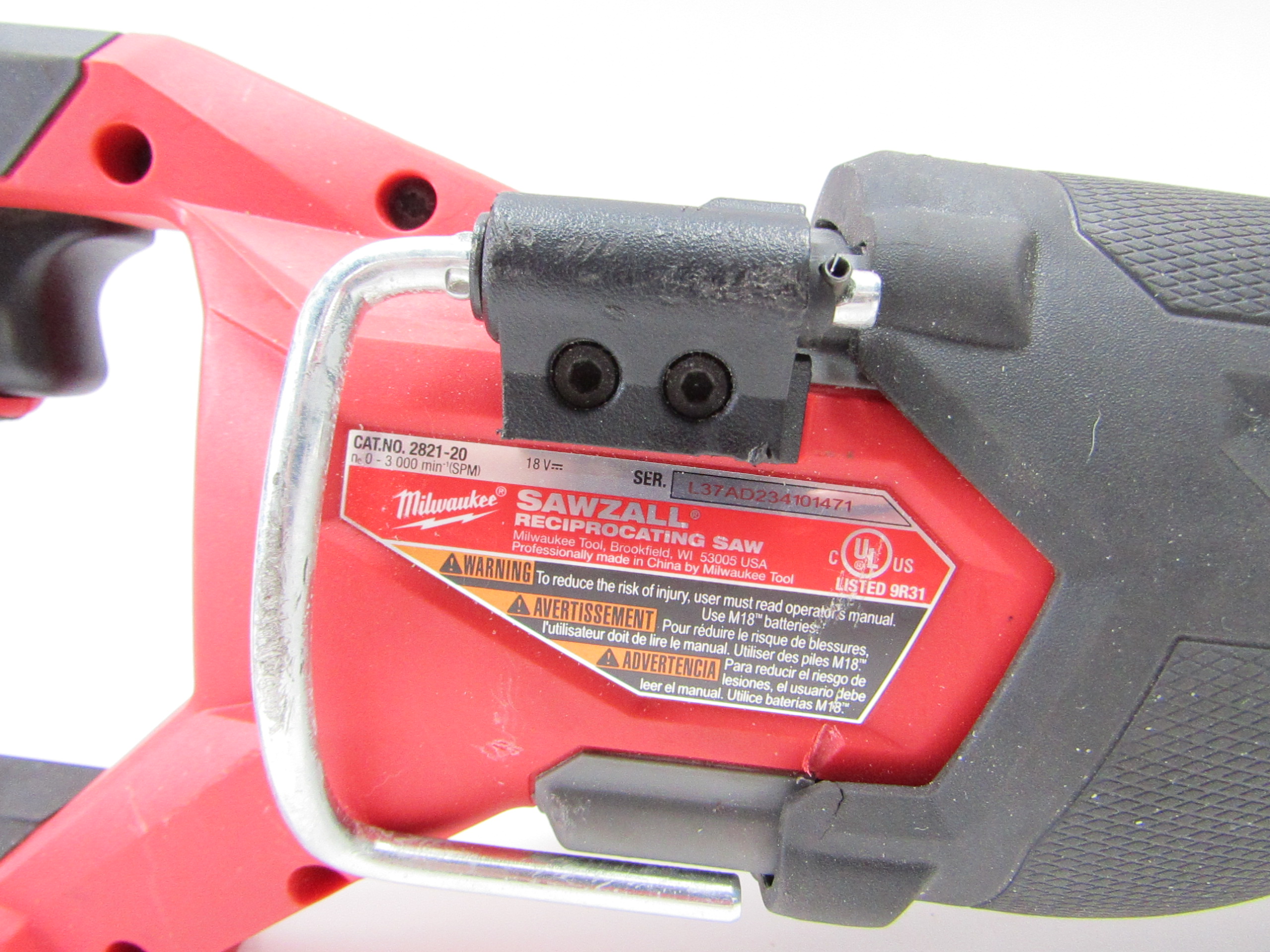 Milwaukee 2821-20 M18 FUEL Red Lithium Brushless Reciprocating Saw 7036