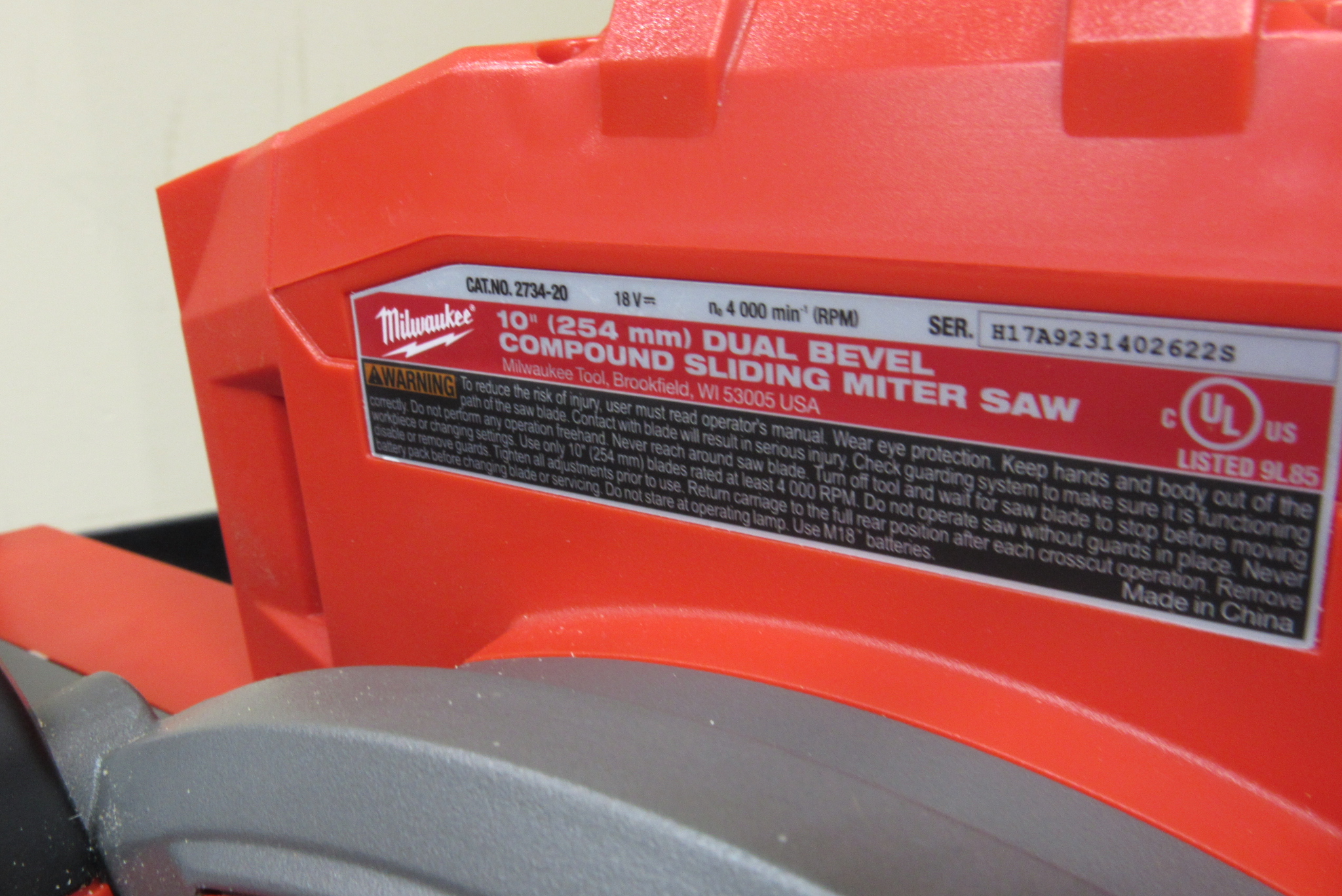 Milwaukee 2734-20 M18 FUEL 18V Dual Bevel Sliding Miter Saw - Pick-Up Only