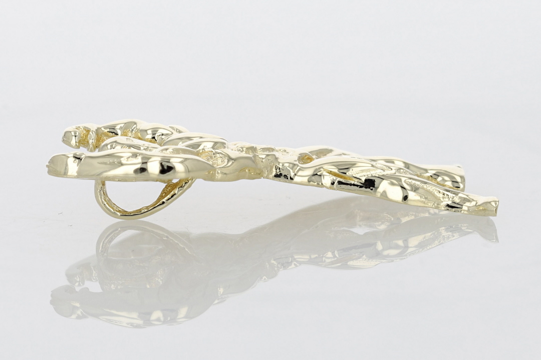 Bodybuilder Muscles Figure Pendant without Chain 14k Yellow Gold 4.66 Grams