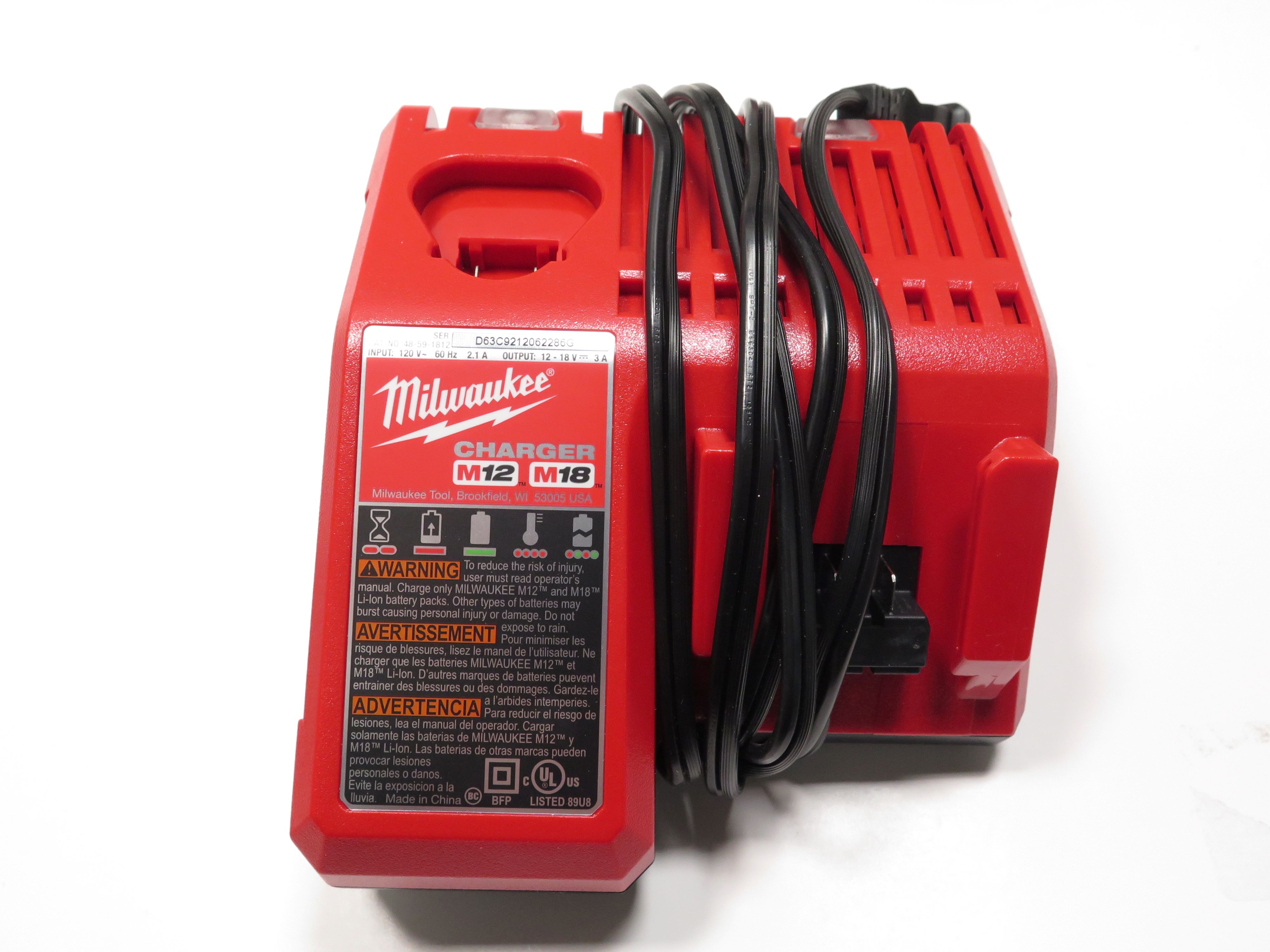 Milwaukee 2902-20 M18 18V Lithium-Ion Brushless 1/2" Compact Hammer ...
