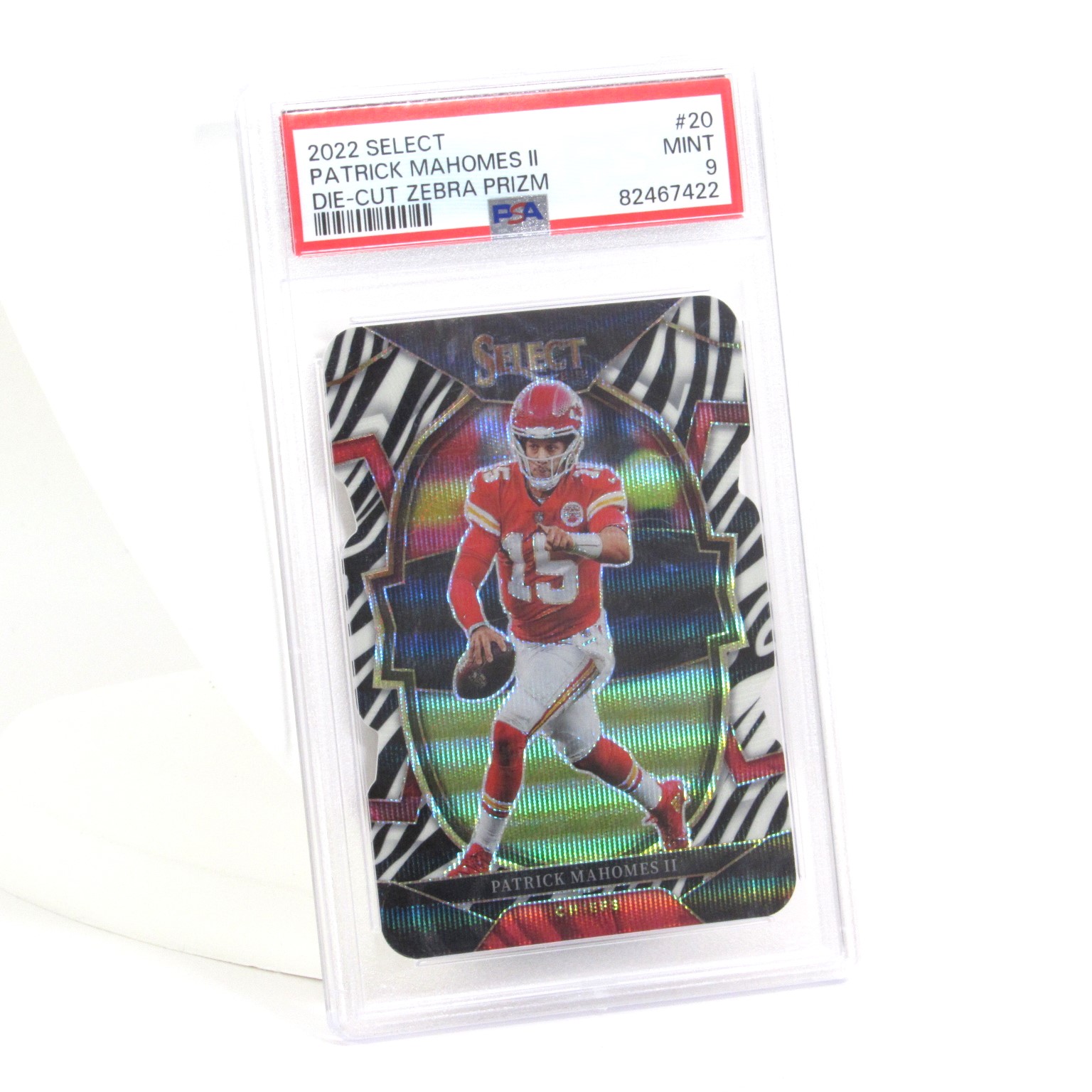 Patrick Mahomes II Panini 2022 Select Football Chiefs PSA Mint 9 NFL Card