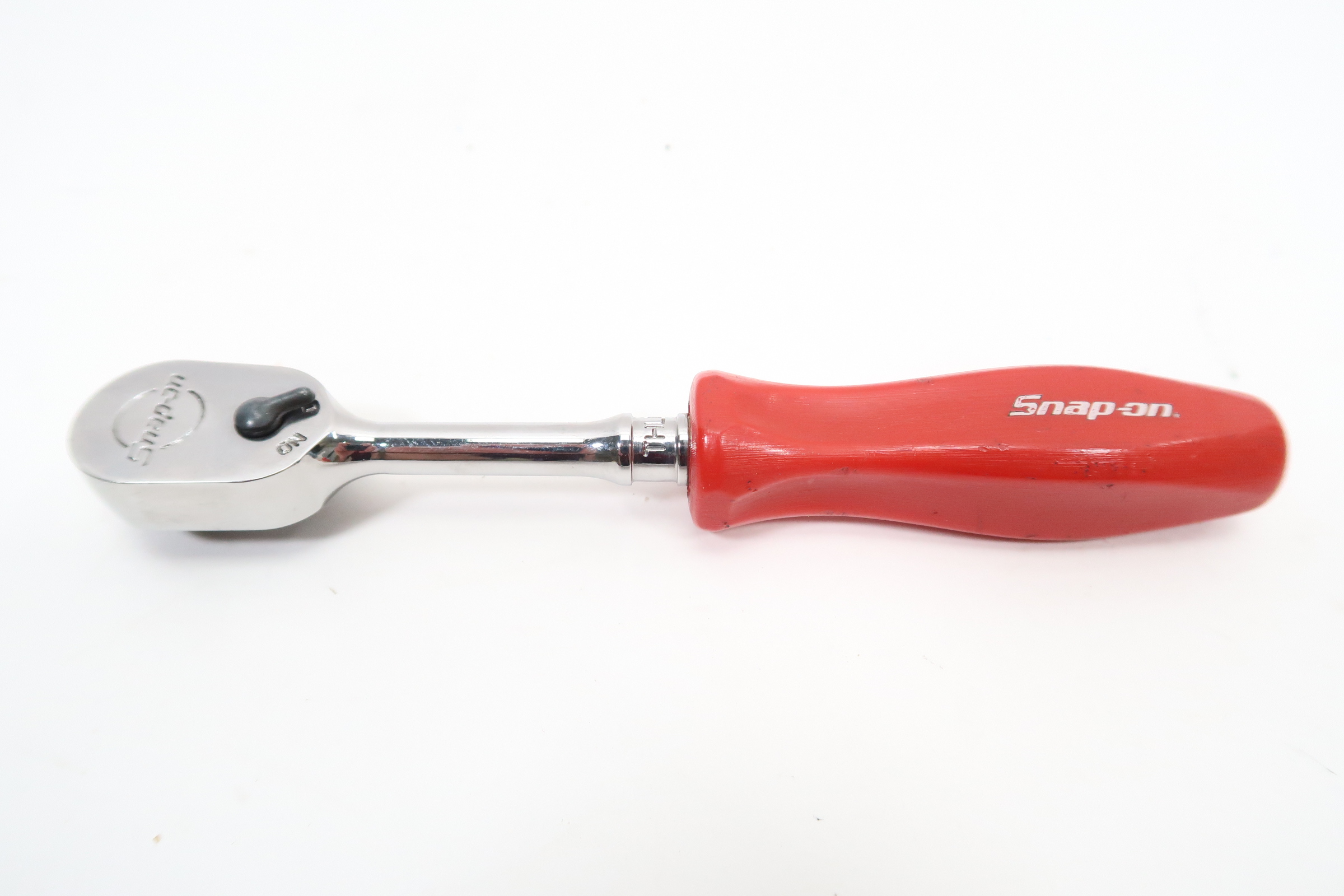Snap On THLD72 1/4" Drive Hard Grip Long Handle Ratchet - Red