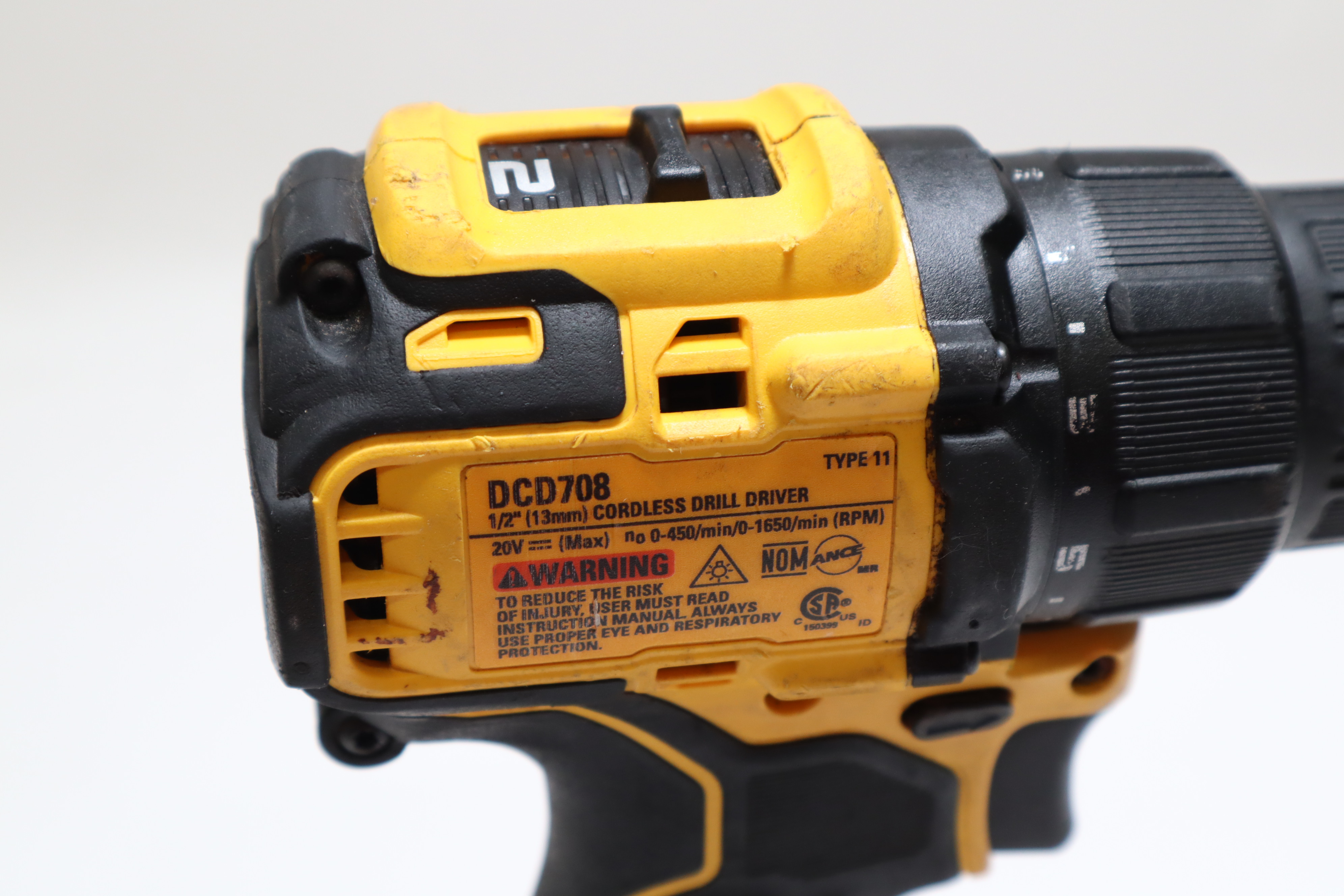 DEWALT DCD708 ATOMIC 20-Volt MAX Cordless Brushless Compact 1/2 in ...