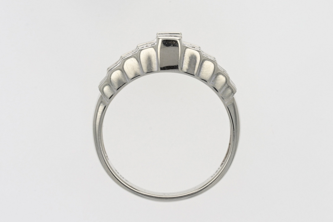 .57ctw Diamond Double Row Channel-Set Wedding Band Ring 10K White Gold ...