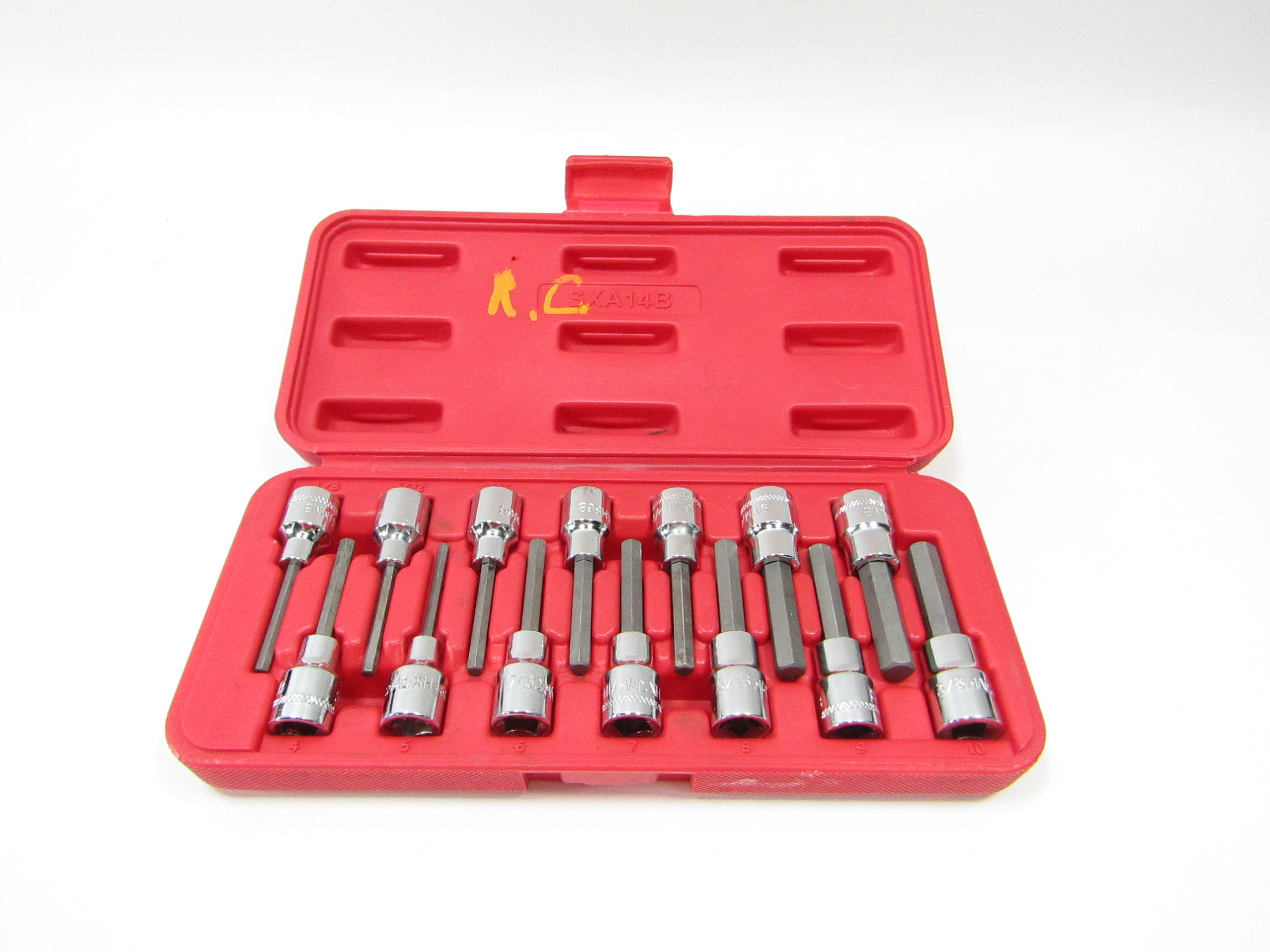 Mac Tools 14-PC. 3/8" Drive SAE / Metric Hex Driver Set SXA14B