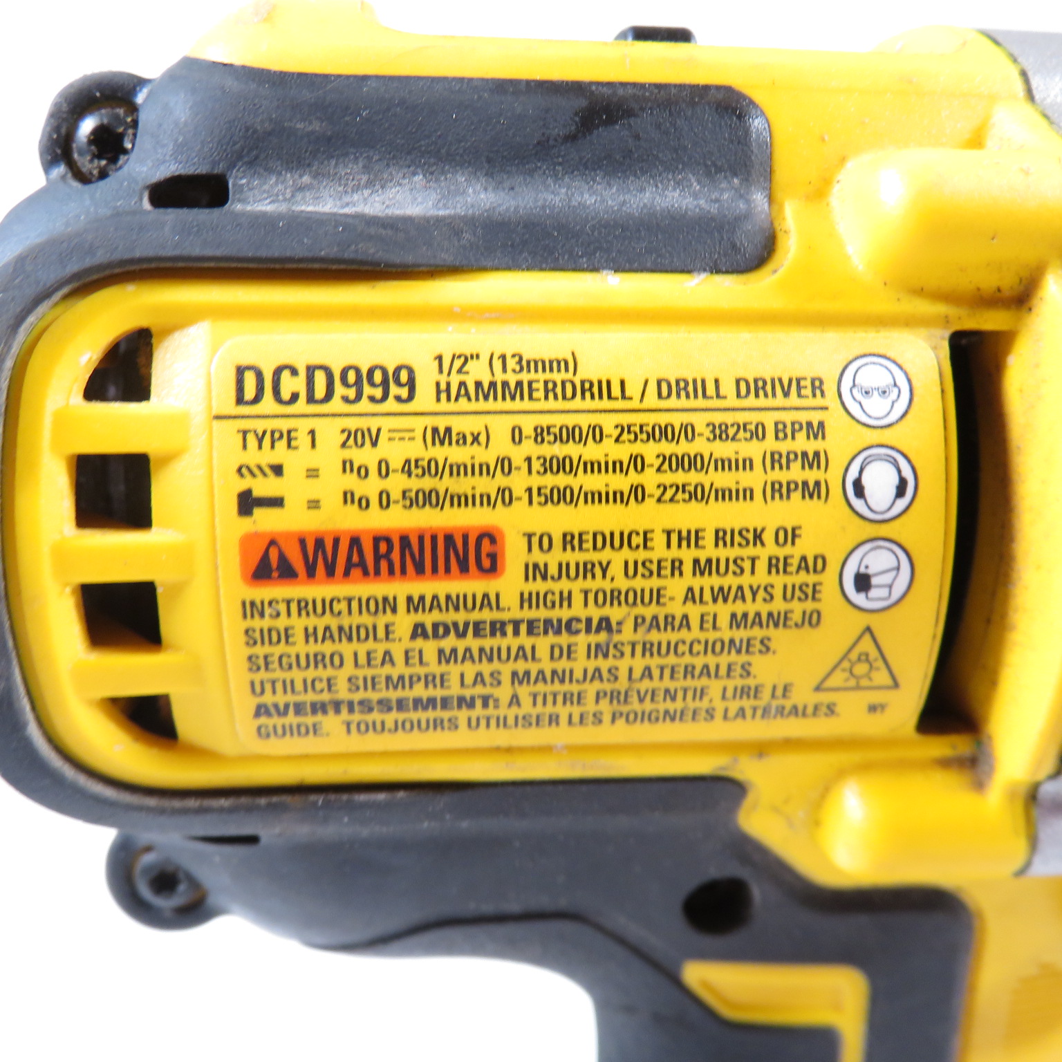 DEWALT DCD999 20-Volt MAX Brushless Cordless 1/2 in. Hammer Drill/Driver