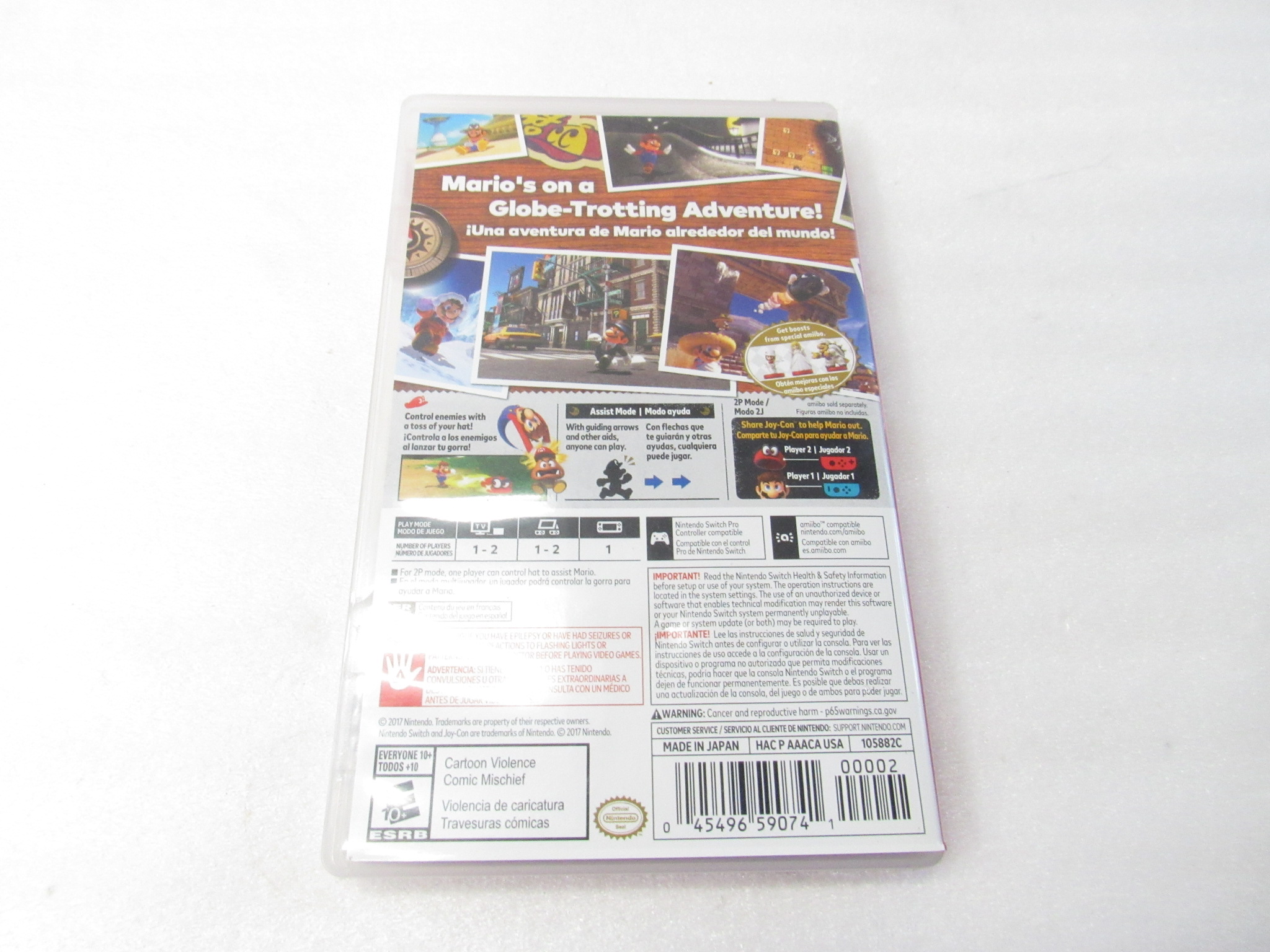 Nintendo Super Mario Odyssey Video Game for the Nintendo Switch
