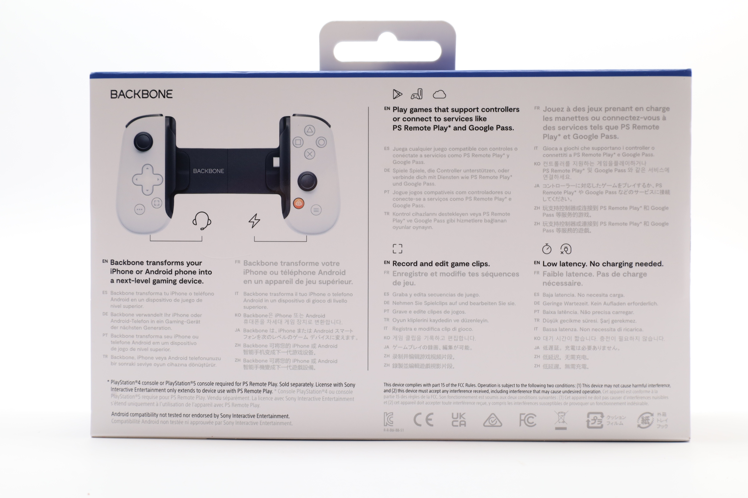 Backbone One BB-51-P-WS USB-C Mobile Controller Grip - PlayStation Edition