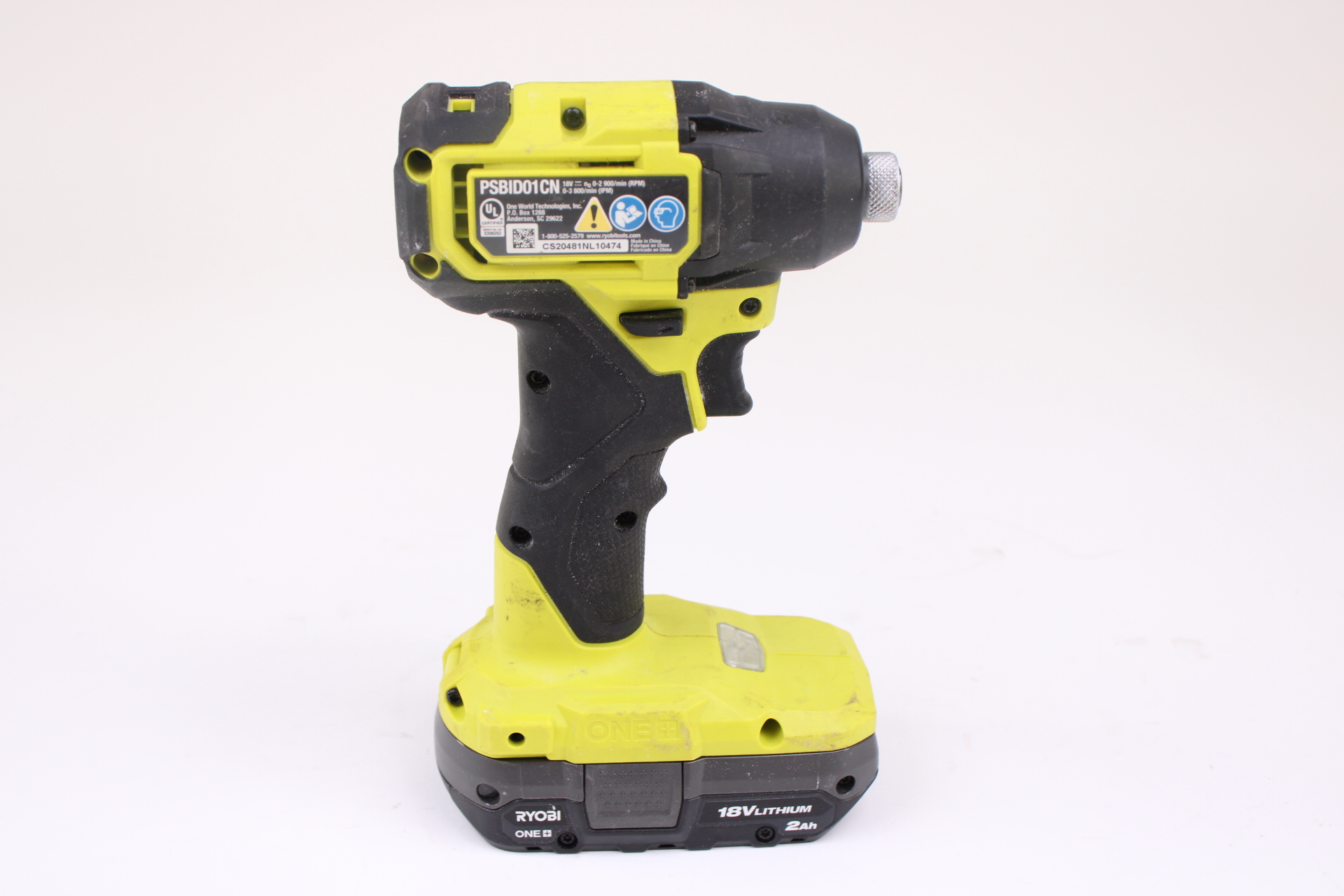 Ryobi PSBID01CN ONE+ HP 18V Brushless Cordless Compact 1/4 in. Impact ...
