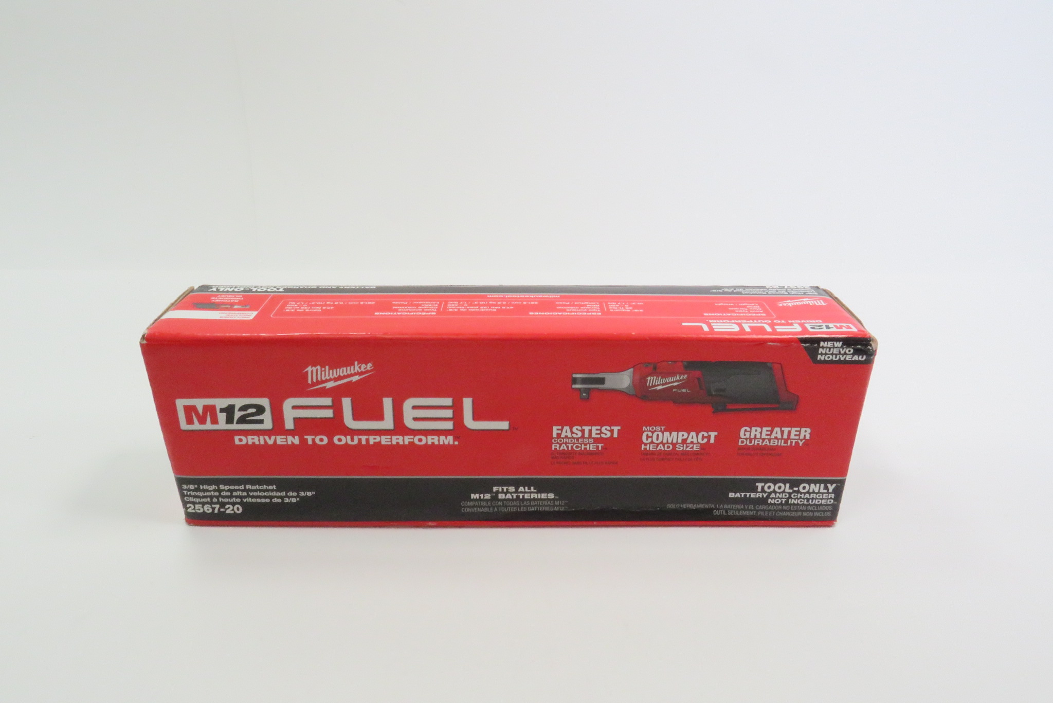Milwaukee 2567-20 M12 FUEL 12V Brushless Cordless High Speed 3/8 ...
