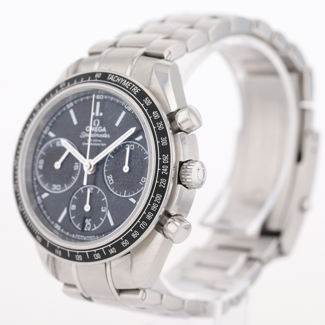 Omega Speedmaster Racing Chronograph Black Dial Stainless Steel Men's ...