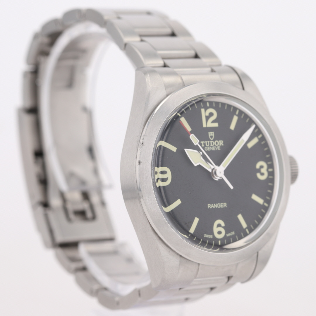Tudor Ranger 39mm Black Dial Automatic Stainless Steel Men's Wristwatch