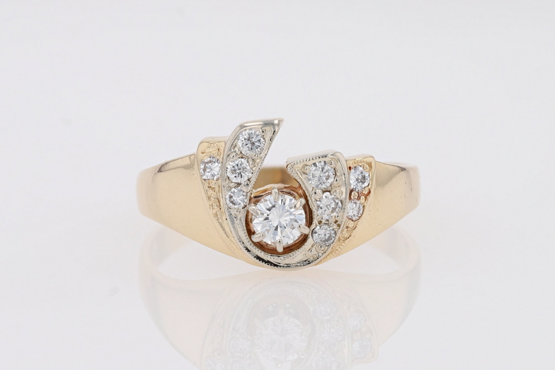.51ctw Diamond Solitaire with Accents Engagement Ring 14k Yellow Gold ...