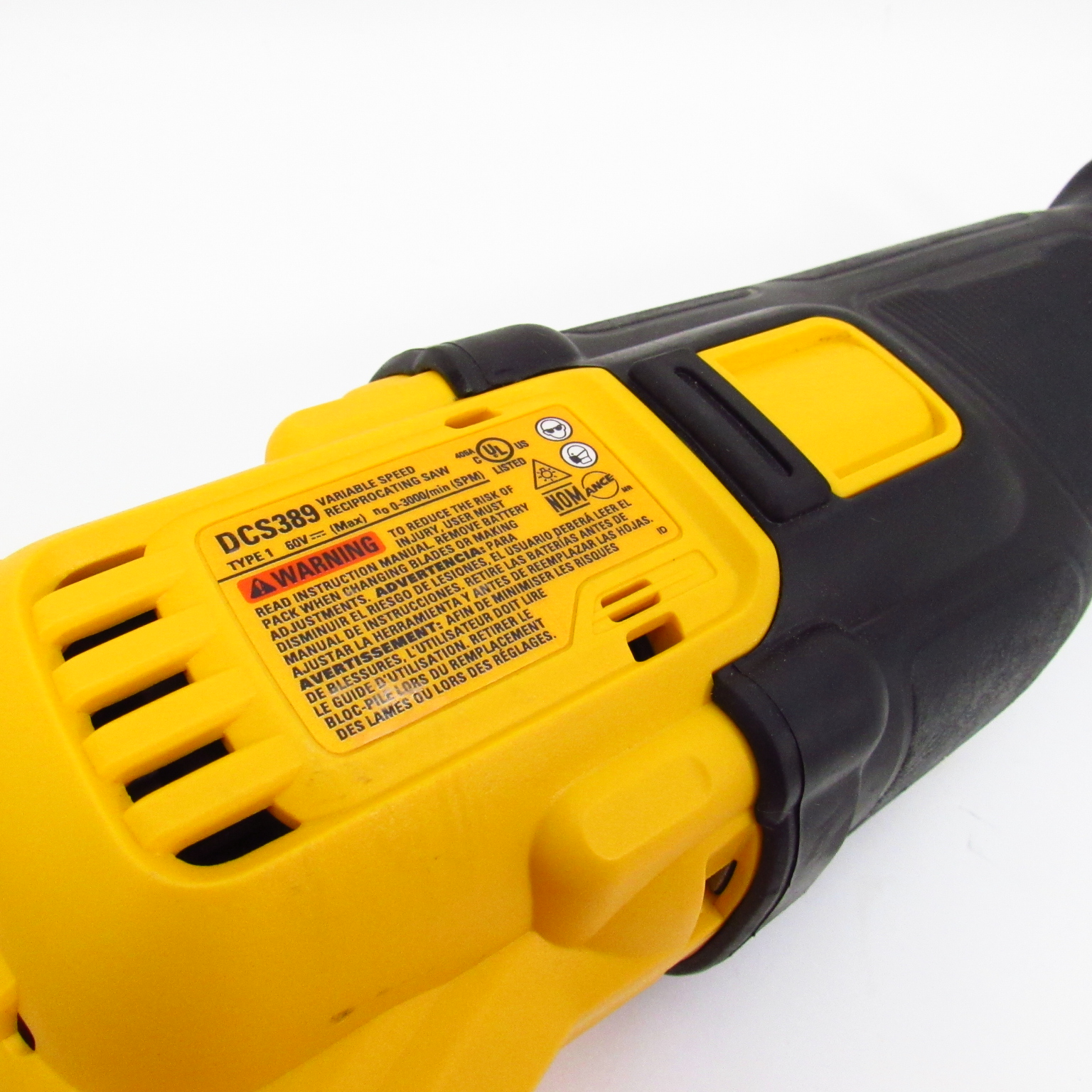 DEWALT DCS389 FlexVolt 60V Lithium-ion Brushless Reciprocating Saw ...