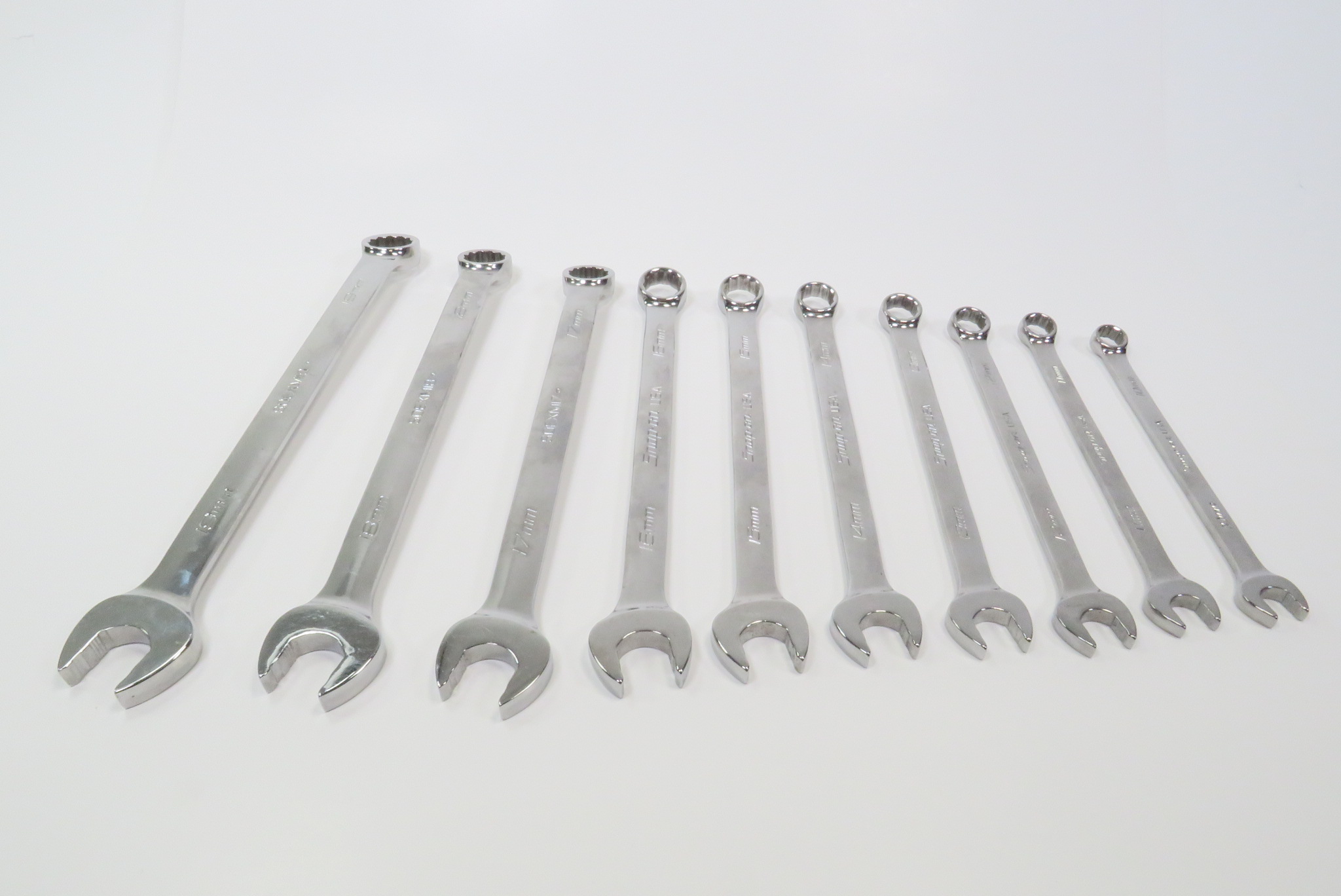 Snap-on Tools SOEXM710 10-Pc 12-Point Metric Flank Drive Plus Combination Wrench