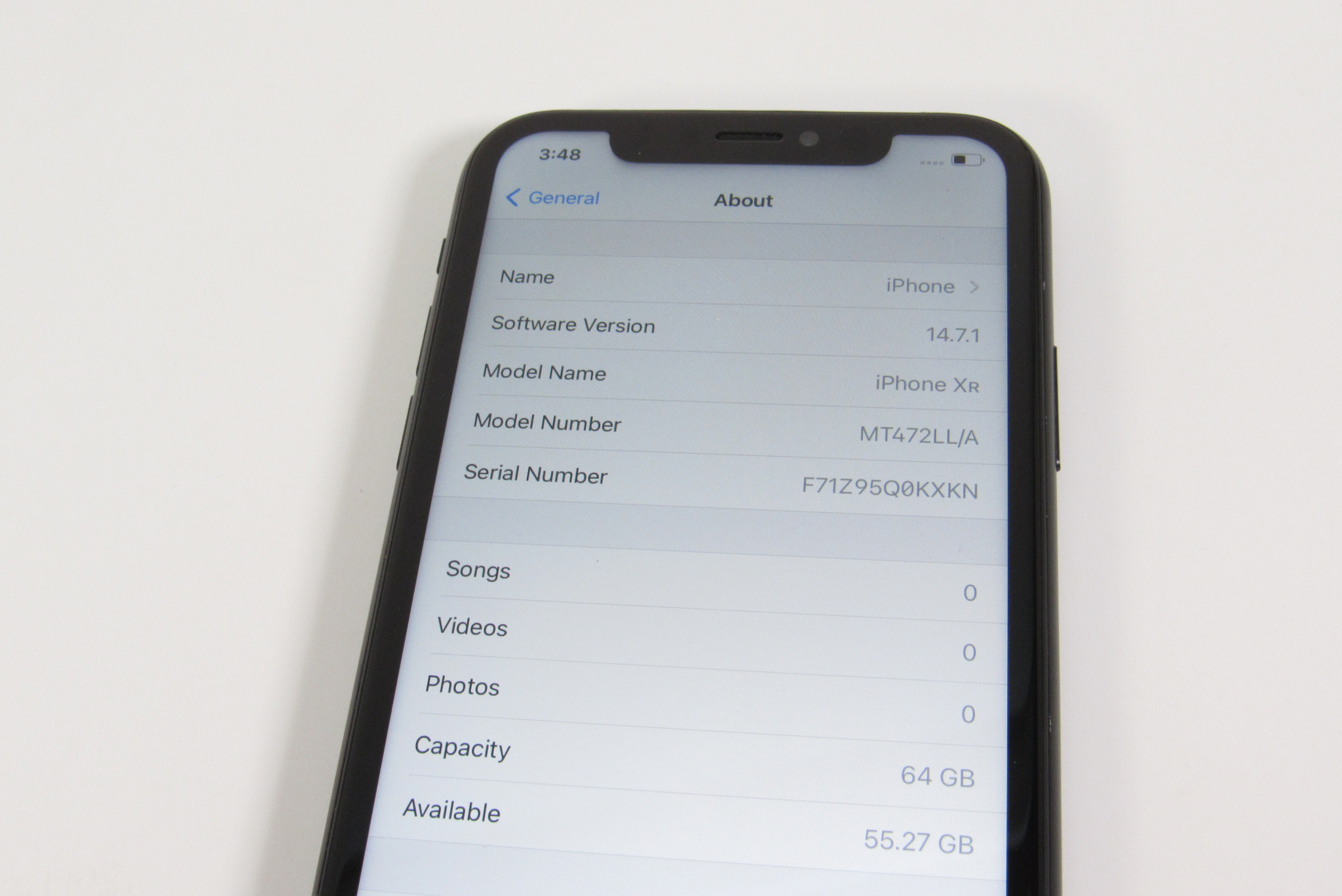 Apple iPhone XR MT472LL/A 64GB 6.1'' Unlocked Smartphone - Black