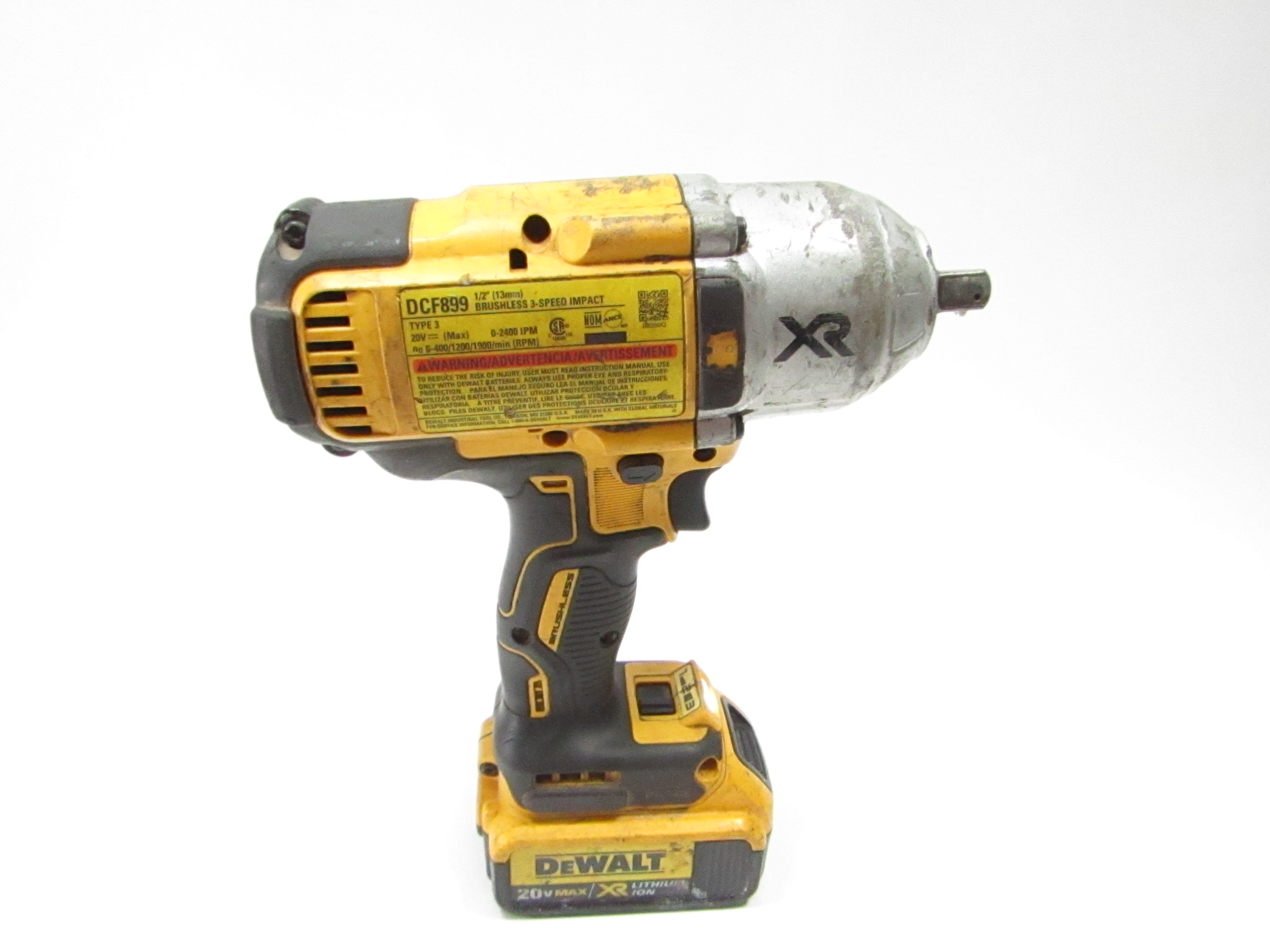 DeWALT DCF899 20V MAX XR Cordless Brushless 1/2" High Torque Impact Wrench