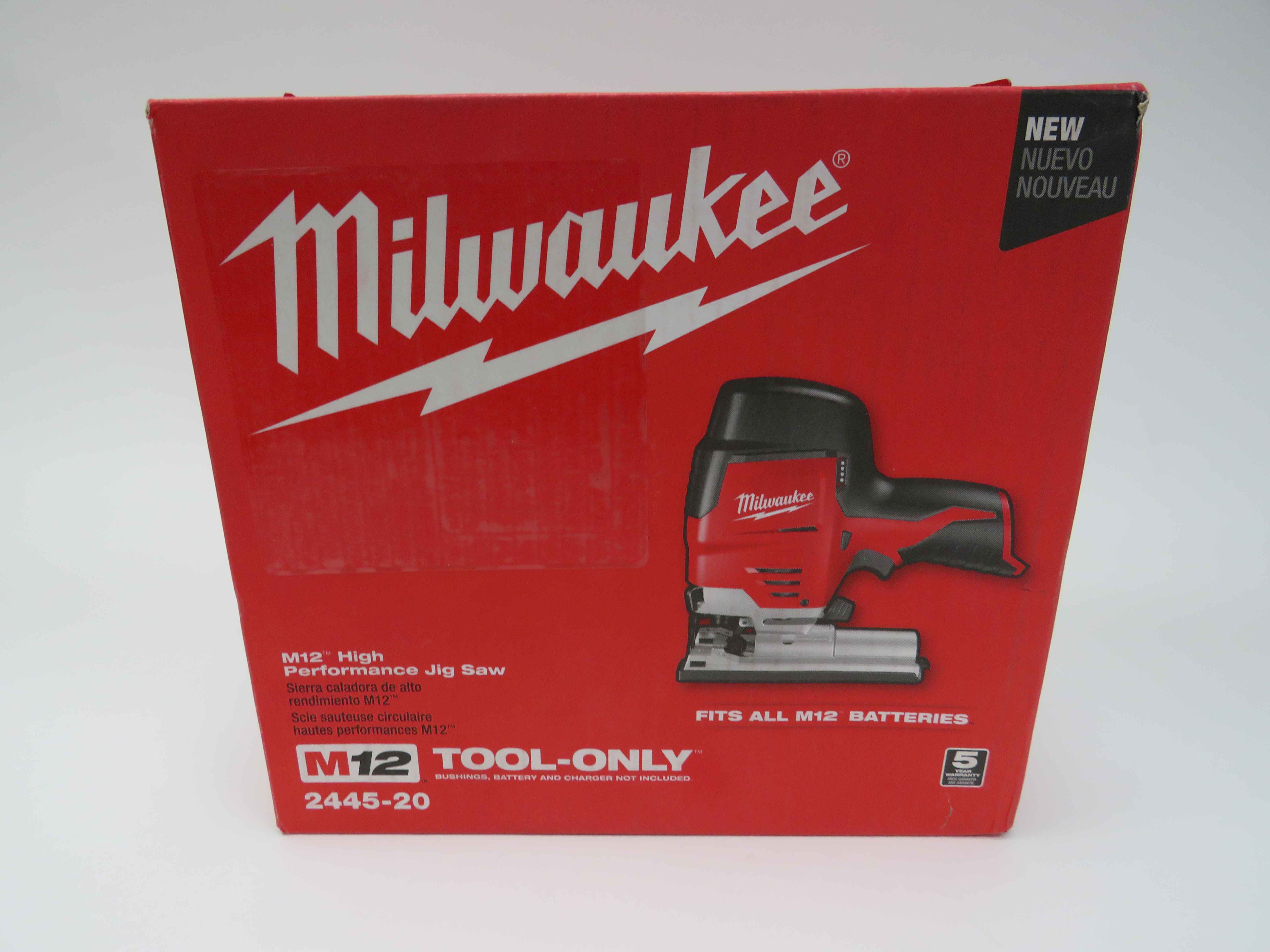 Milwaukee M12 High Performance Cordless Jigsaw 2445-20