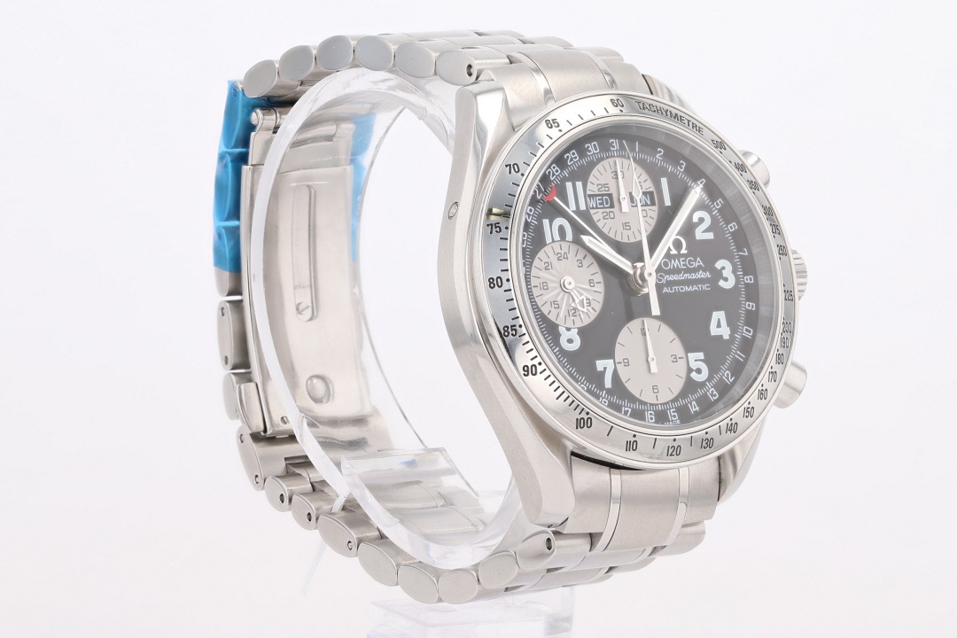 Omega Speedmaster Black Dial Chronograph Automatic Stainless Steel Men ...