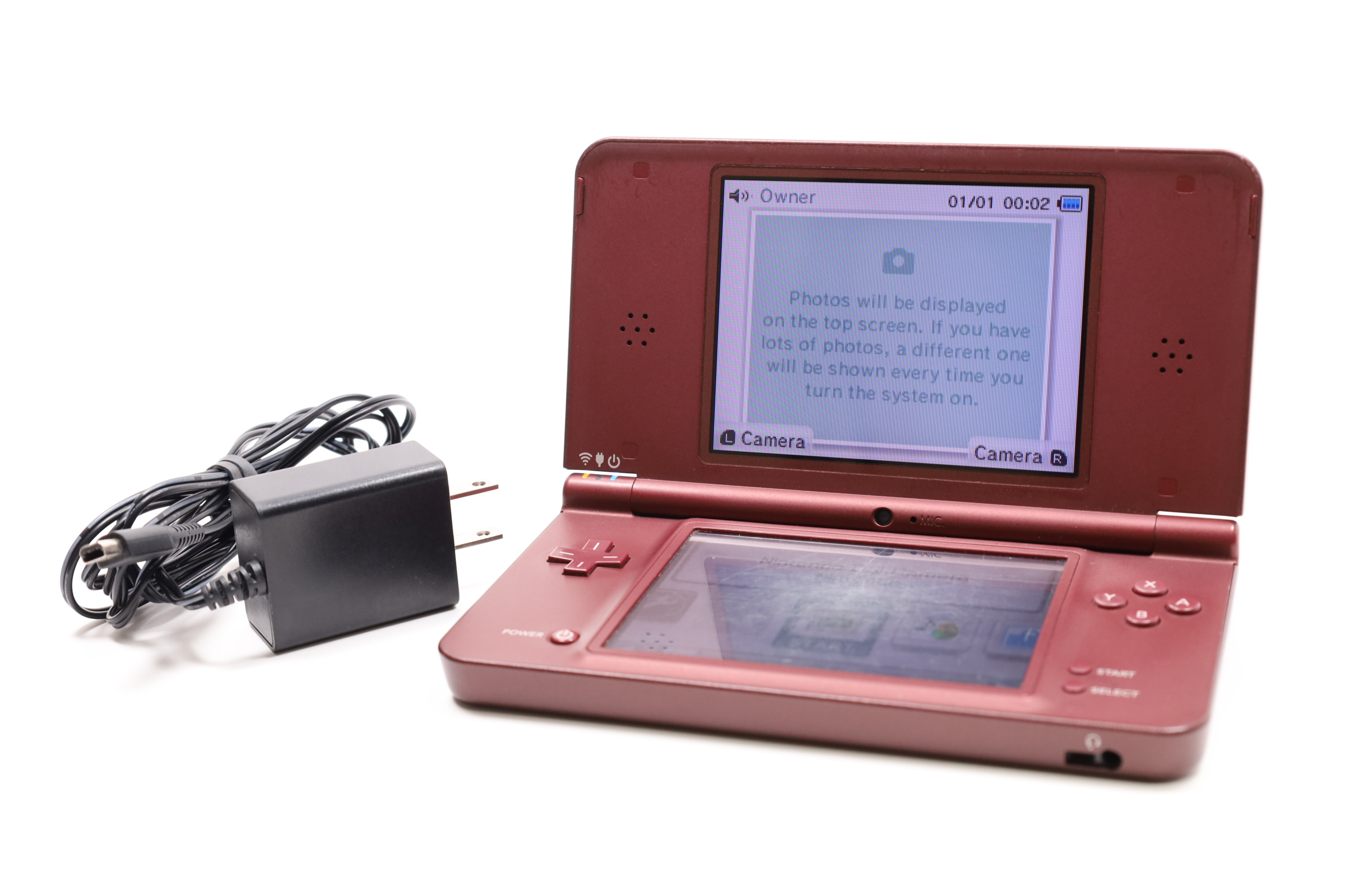 Nintendo DSi XL UTL-001 Dual-Screen Handheld Video Game Console - Burgundy