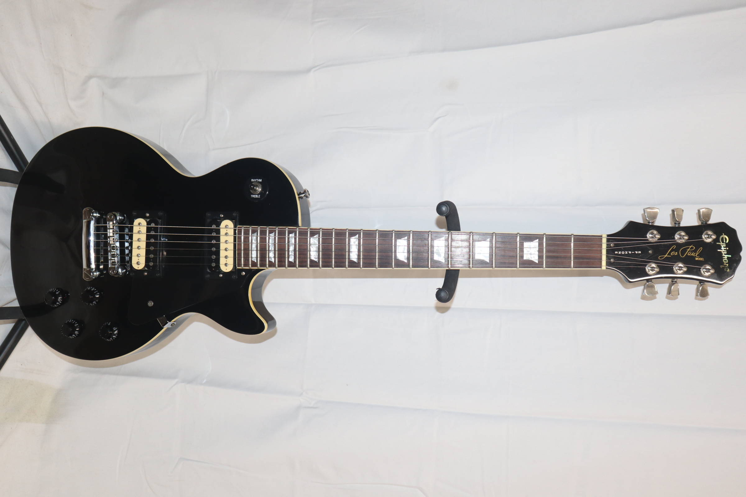 Epiphone Les Paul Model Ebony 6-String 22-Fret RH Electric Guitar 0297 ...