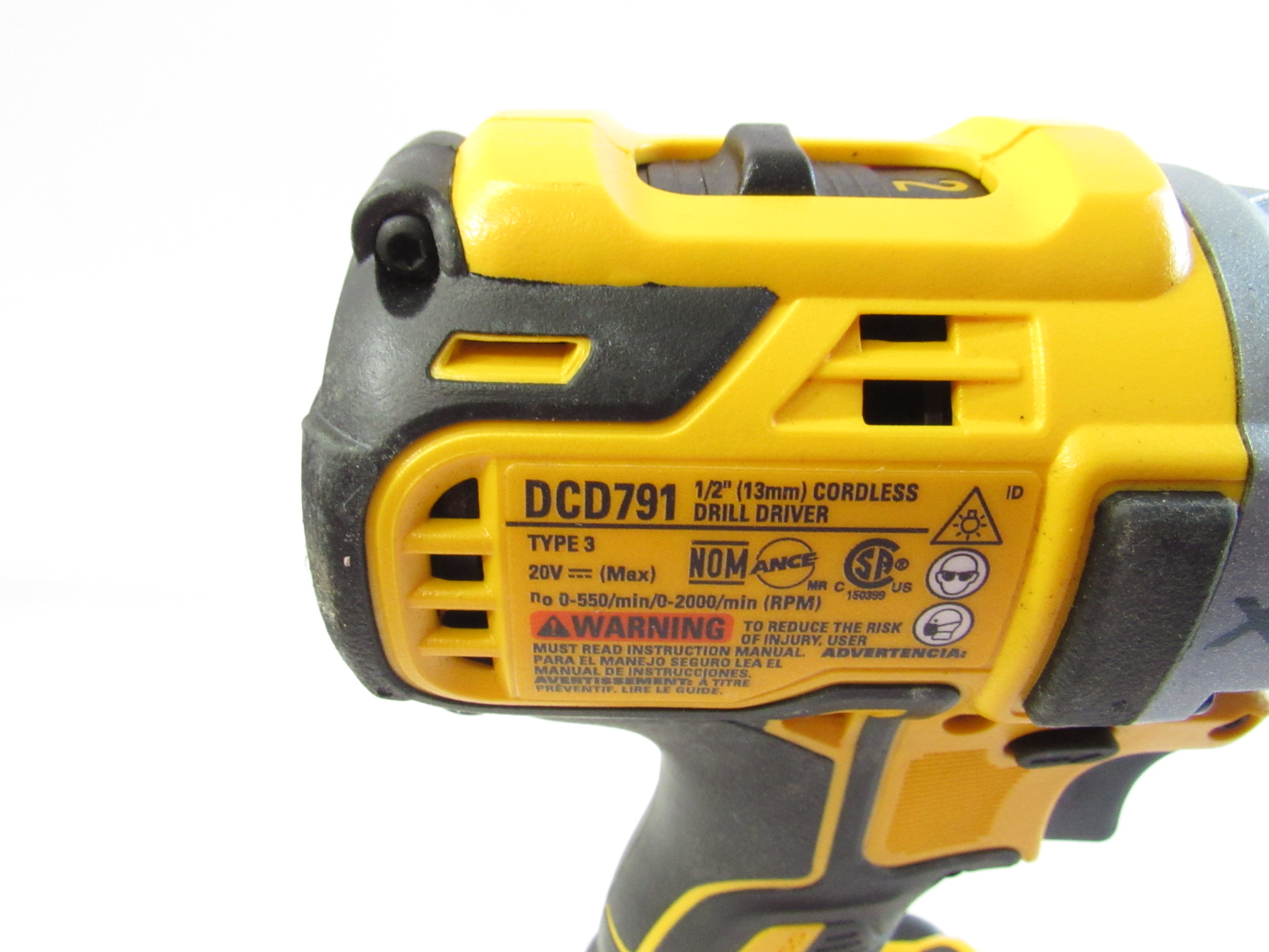 DEWALT DCD791 20V MAX XR Lithium-Ion Cordless Brushless 1/2" Drill/Driver