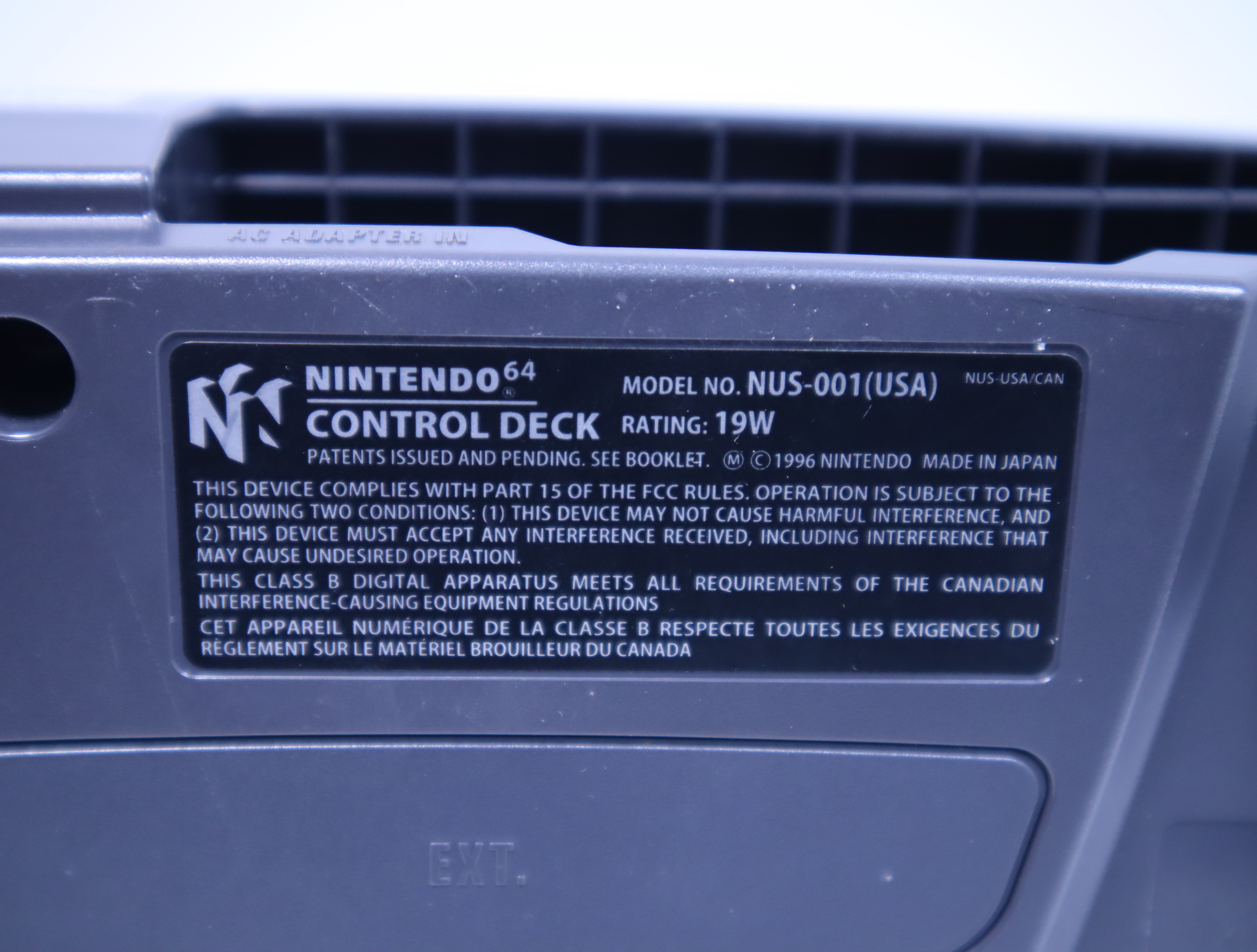 Nintendo 64 NUS-001 Home Video Game System 6300