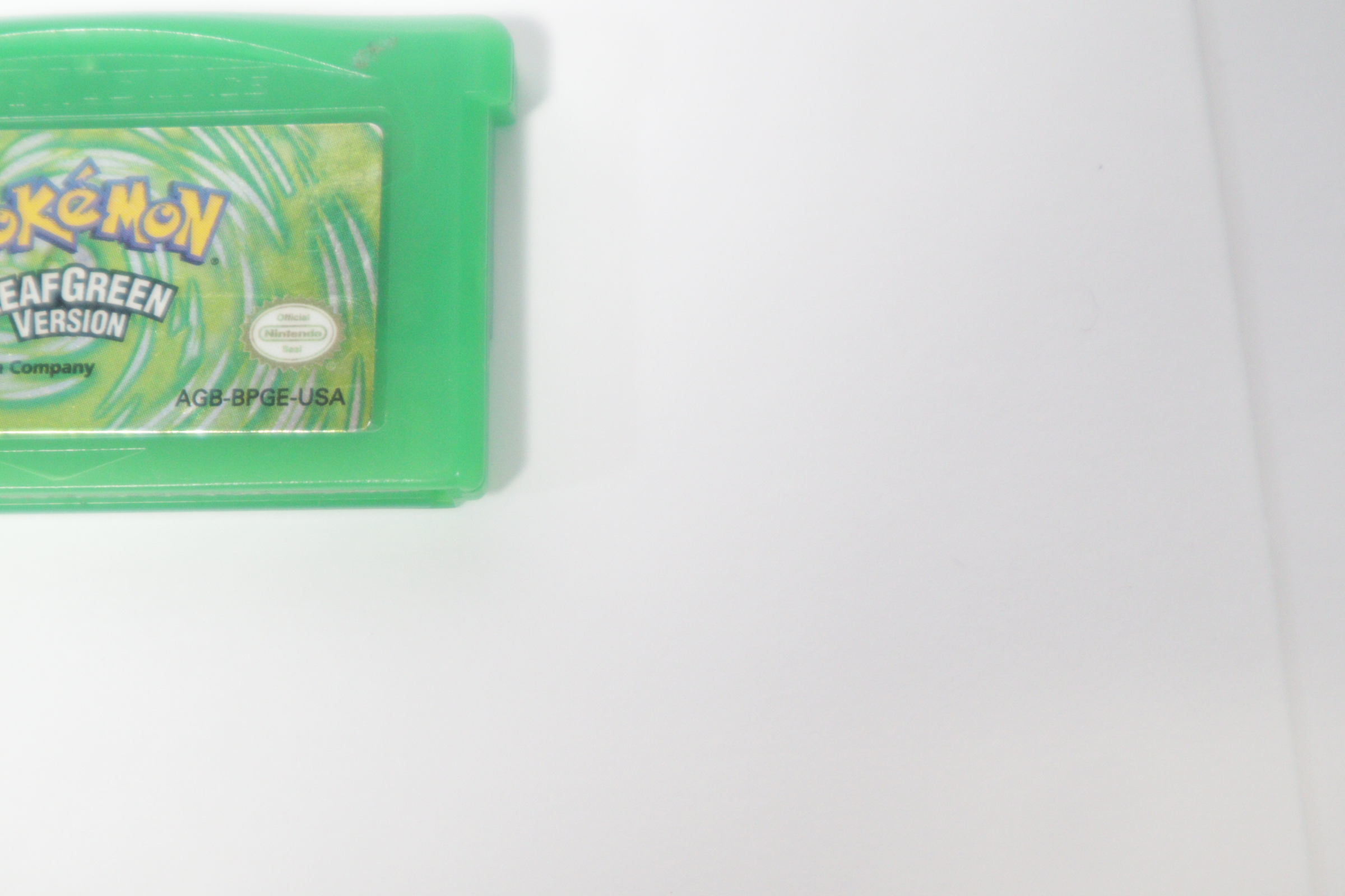 Nintendo Gameboy Advance Pokémon Leaf Green Version AGB-BPGE-USA Game ...