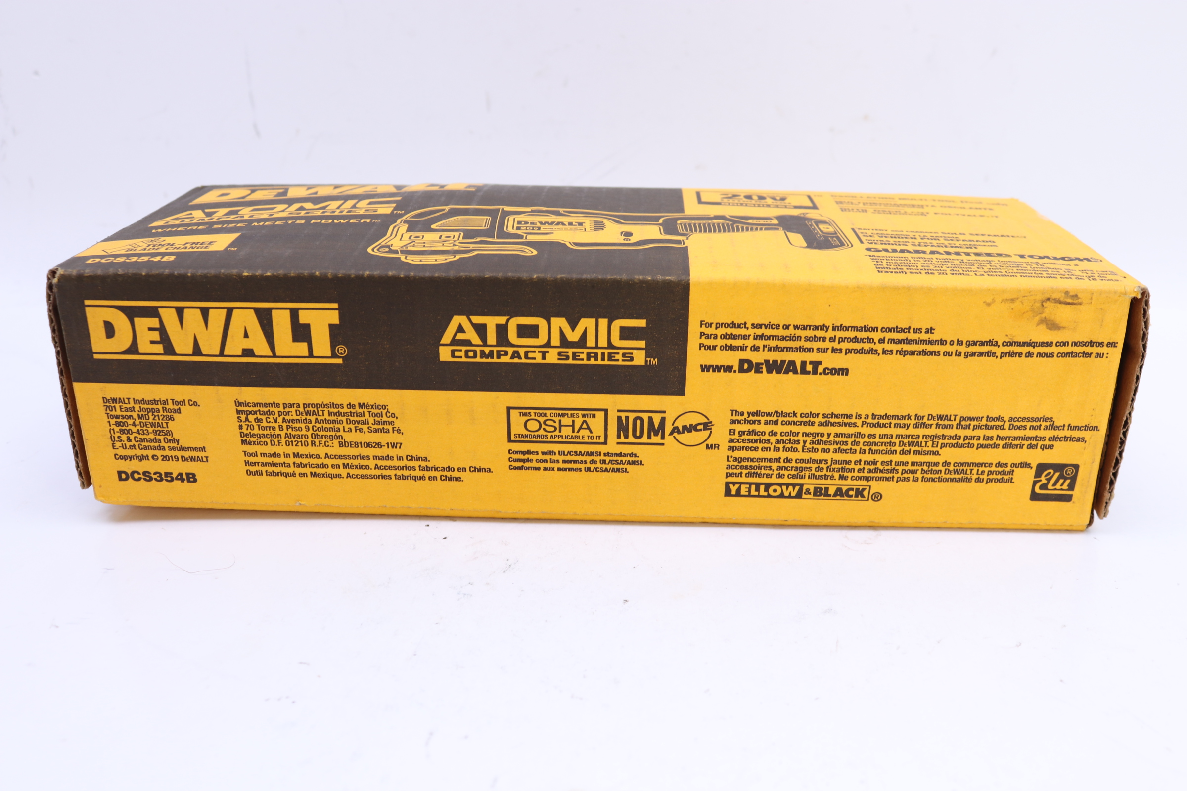 DeWalt DCS354B ATOMIC 20V MAX Cordless Brushless Oscillating Multi Tool