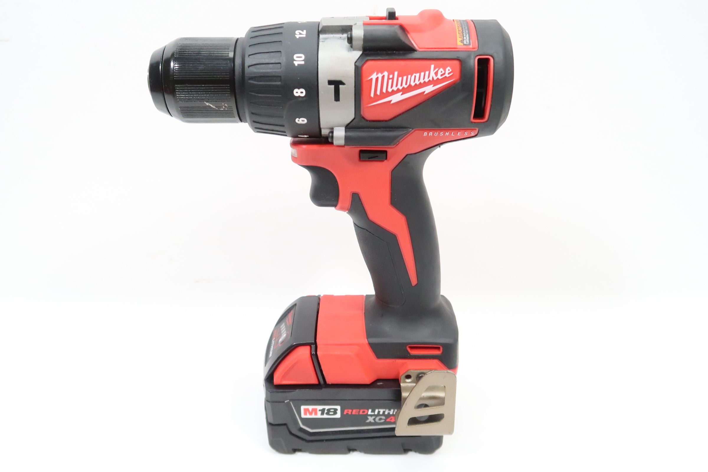 Milwaukee 2902-20 M18 18V Brushless Cordless 1/2" Compact Hammer Drill ...