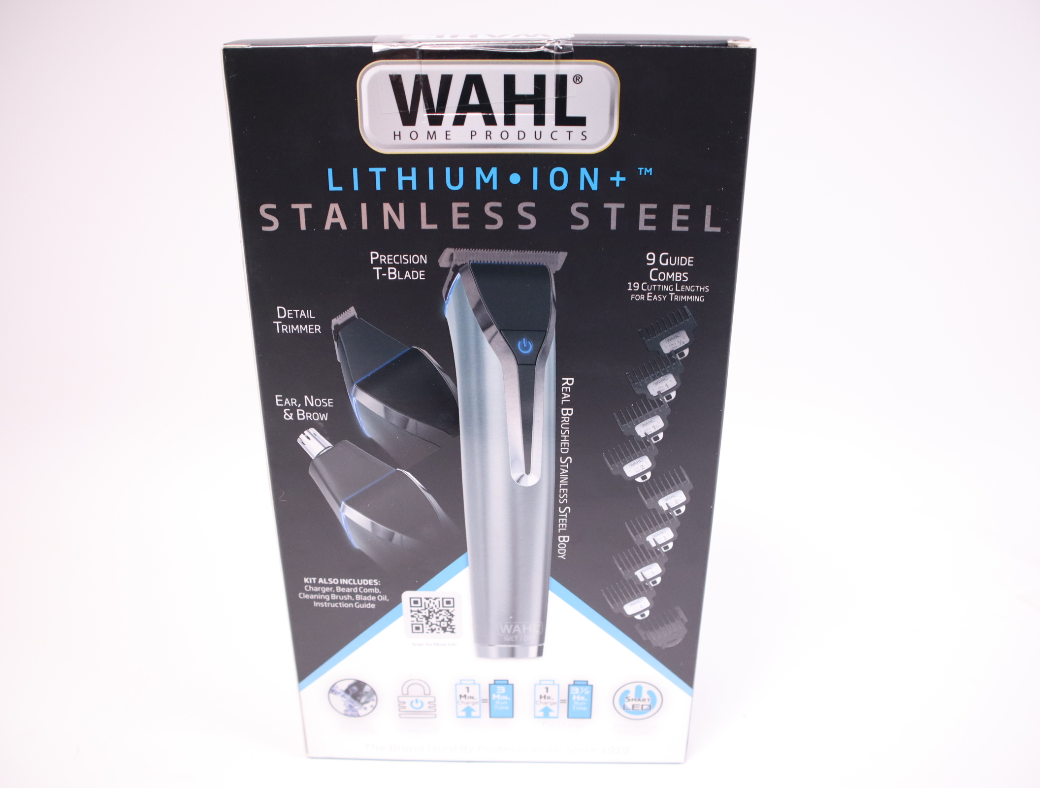 Wahl 9898 Cordless Wet/Dry Trimmer Shaver Stainless Steel