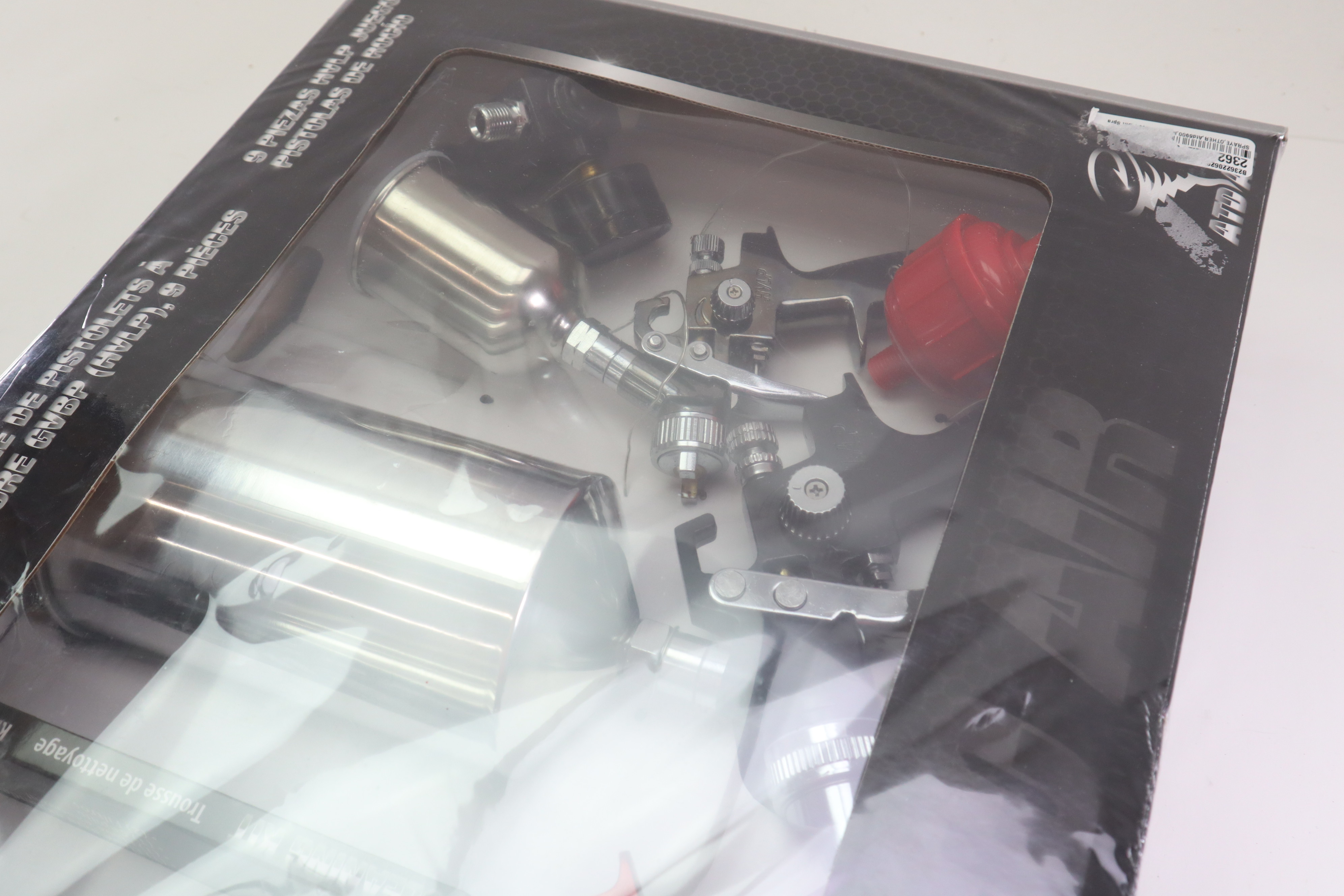 ATD Tools 6900 9-Piece HVLP Spray Gun Set Sealed