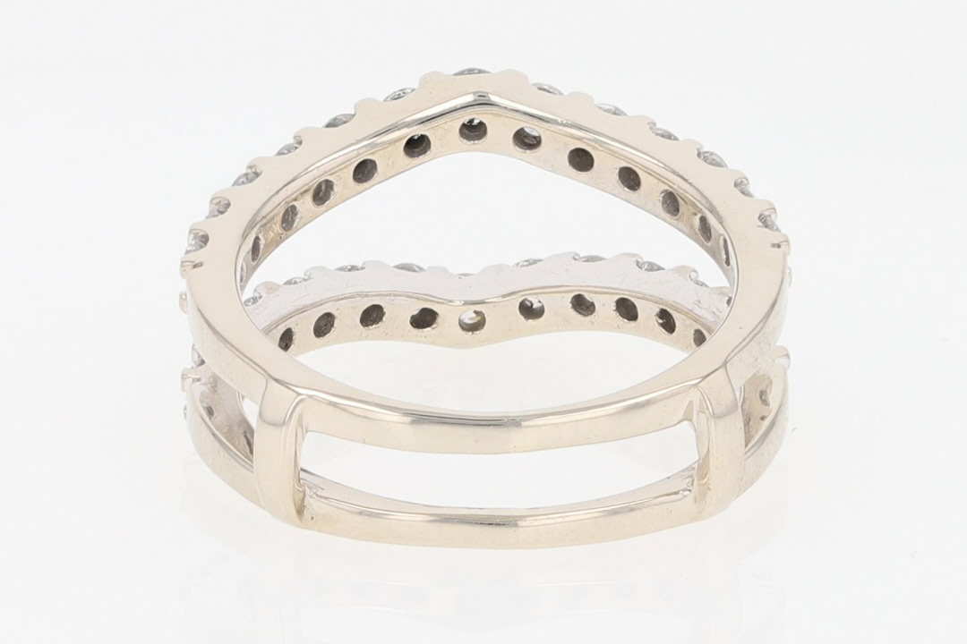 .81ctw Round Diamond Solitaire Wedding Enhancer Ring 14K White Gold ...